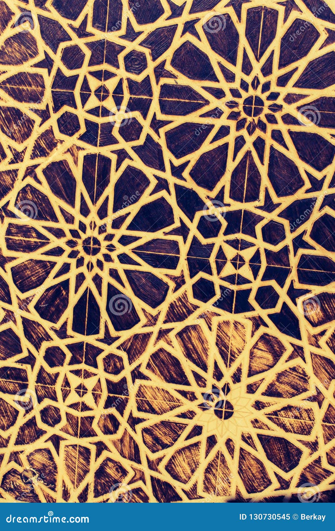 Ottoman Turkish Art with Geometric Patterns Stock Image - Image of ...