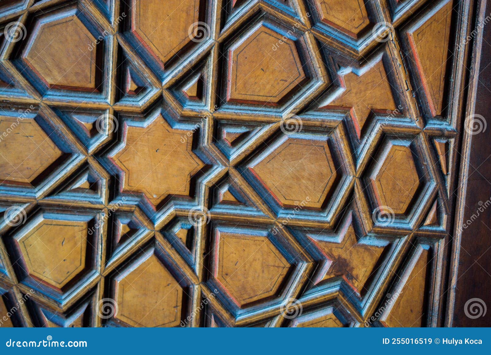 Ottoman Turkish Art with Geometric Patterns Stock Image - Image of ...