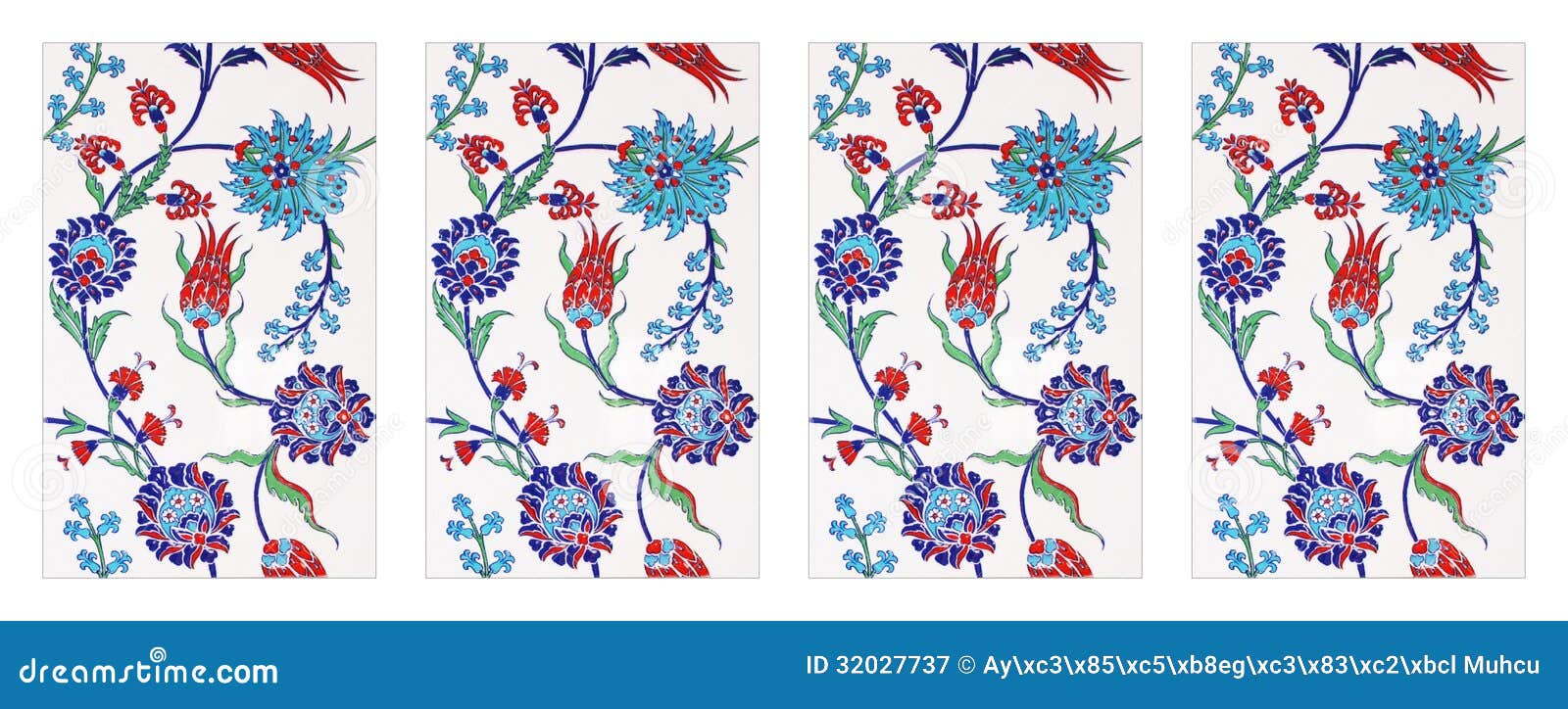 Ottoman Wall Tiles stock image. Image of drapery, foliage - 32027737