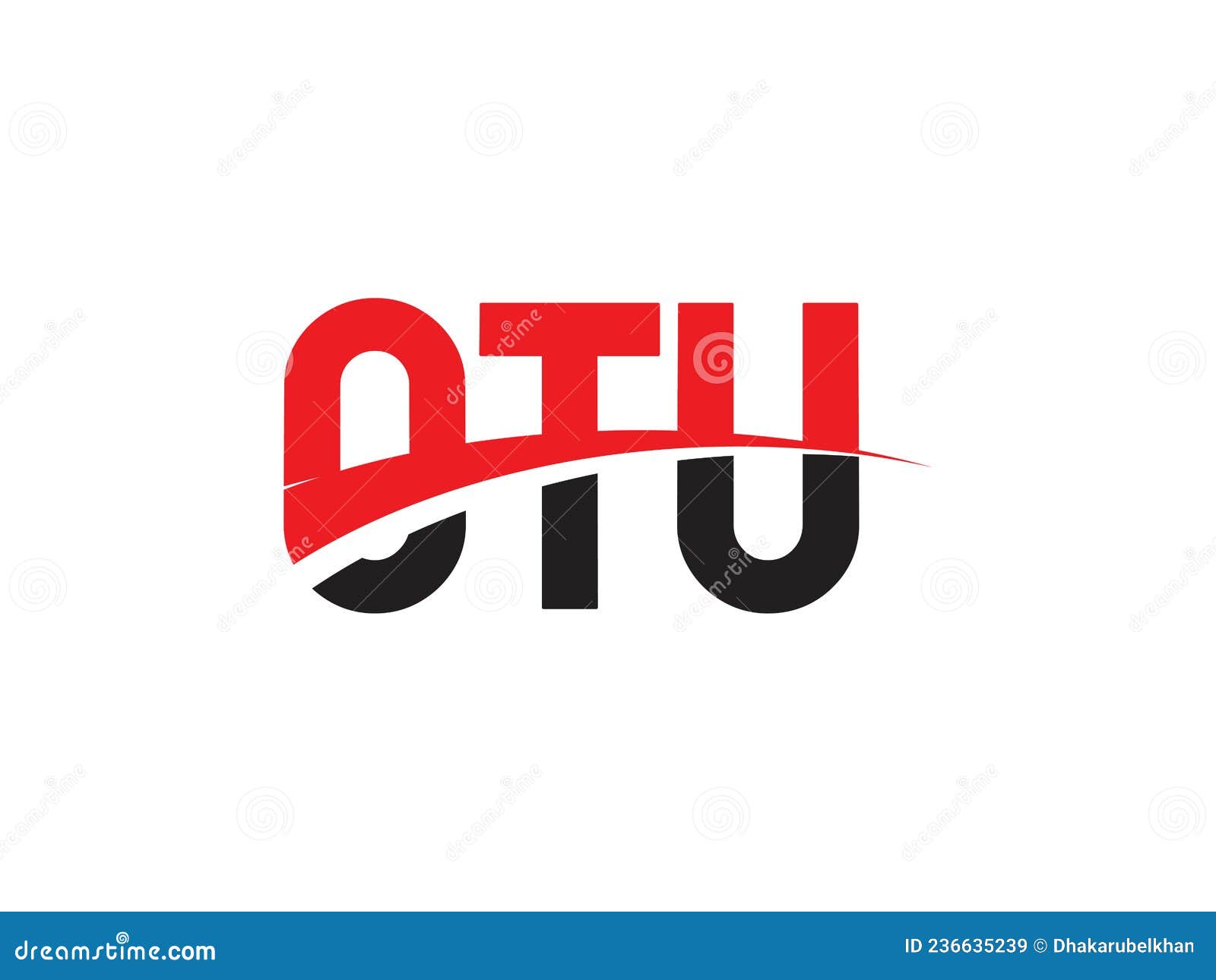 OTU Letter Initial Logo Design Vector Illustration Stock Vector ...