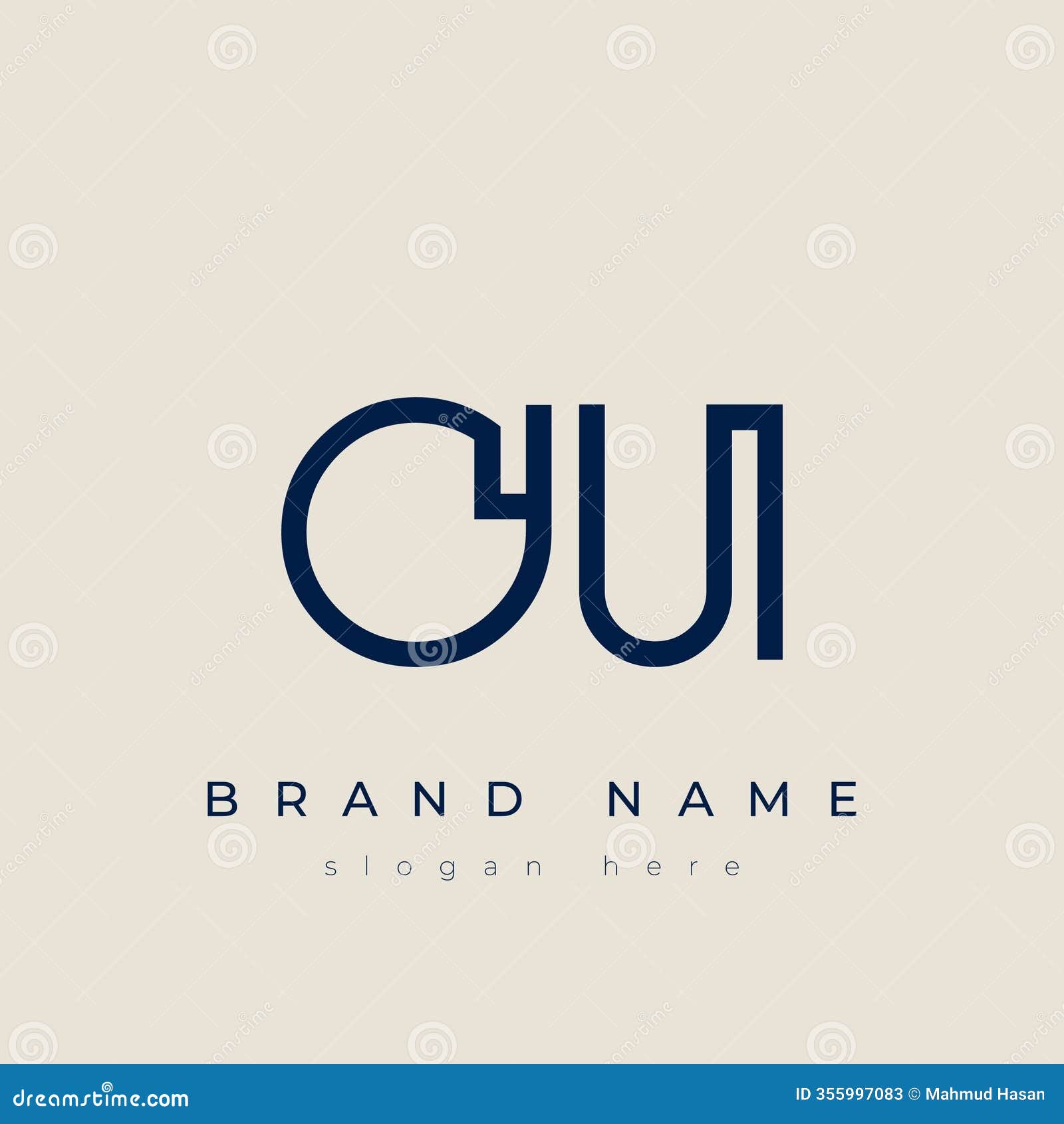 OU Alphabet Letter Icon Logo Stock Vector - Illustration of text ...