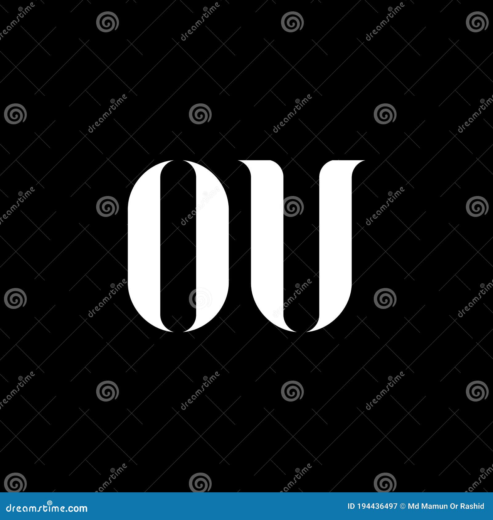 OU Letter Logo Design. Initial Letter OU Uppercase Monogram Logo White ...