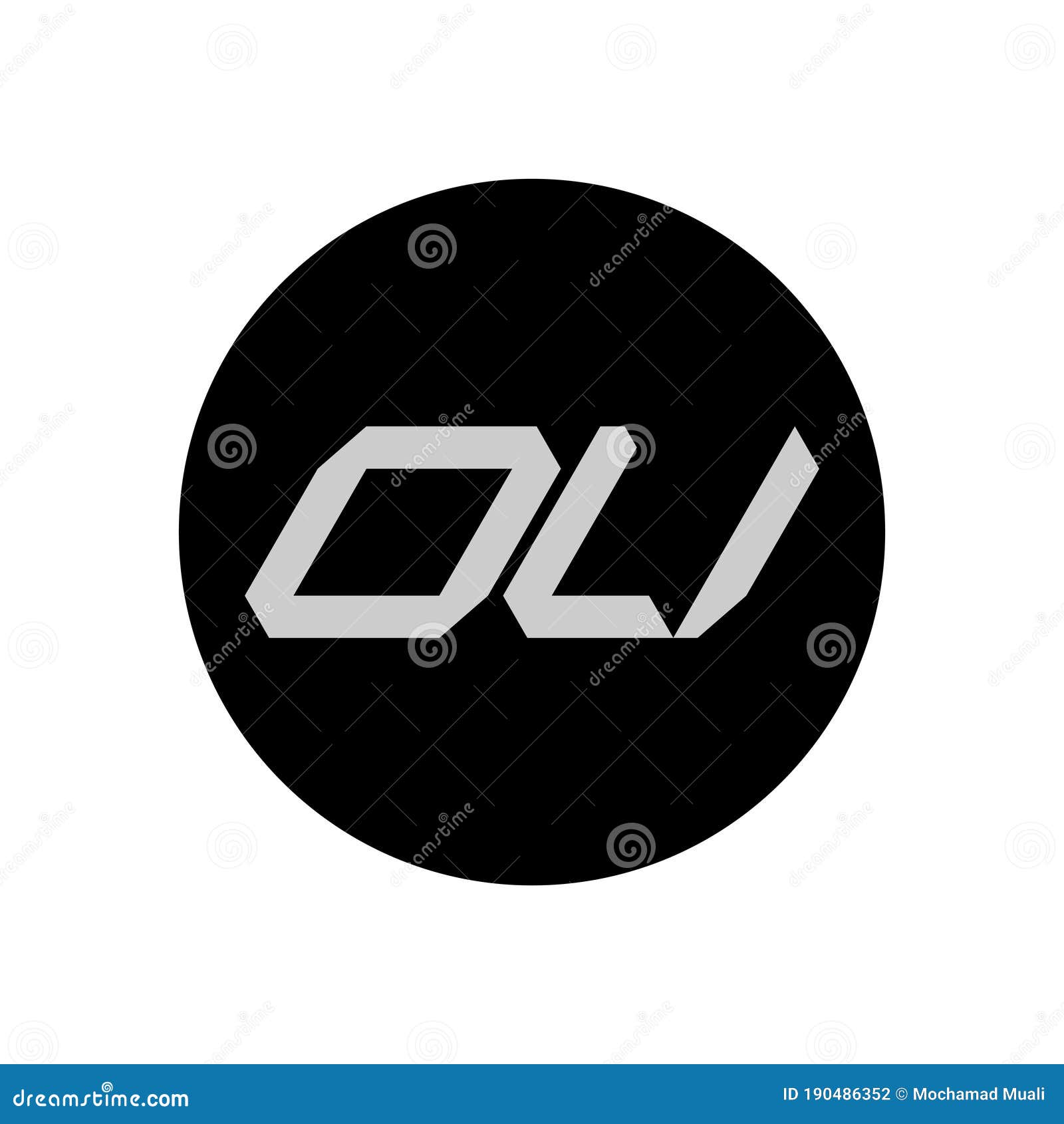 OU Letter Logo Design with Simple Style Stock Vector - Illustration of ...