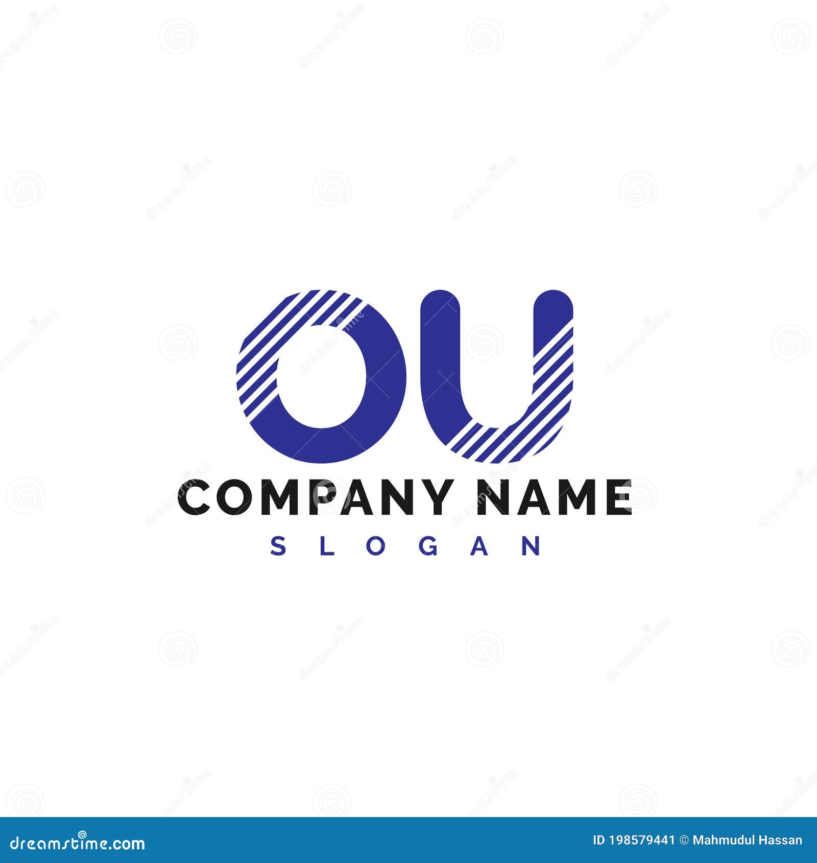 OU Letter Logo Design. OU Letter Logo Vector Illustration - Vector ...