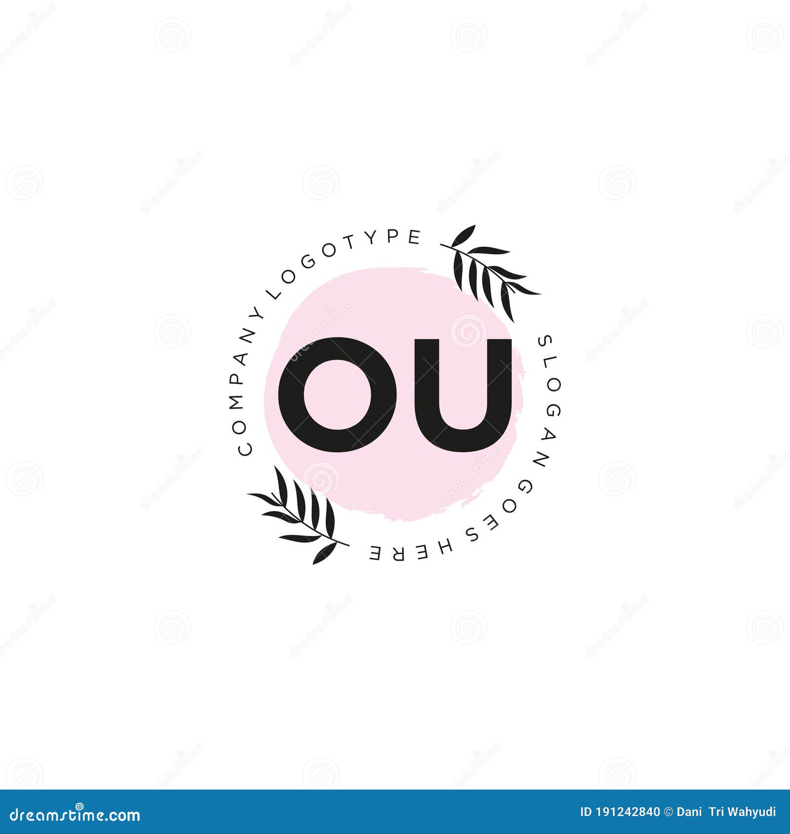 OU Letter Logo Icon Design Template Elements Stock Vector ...