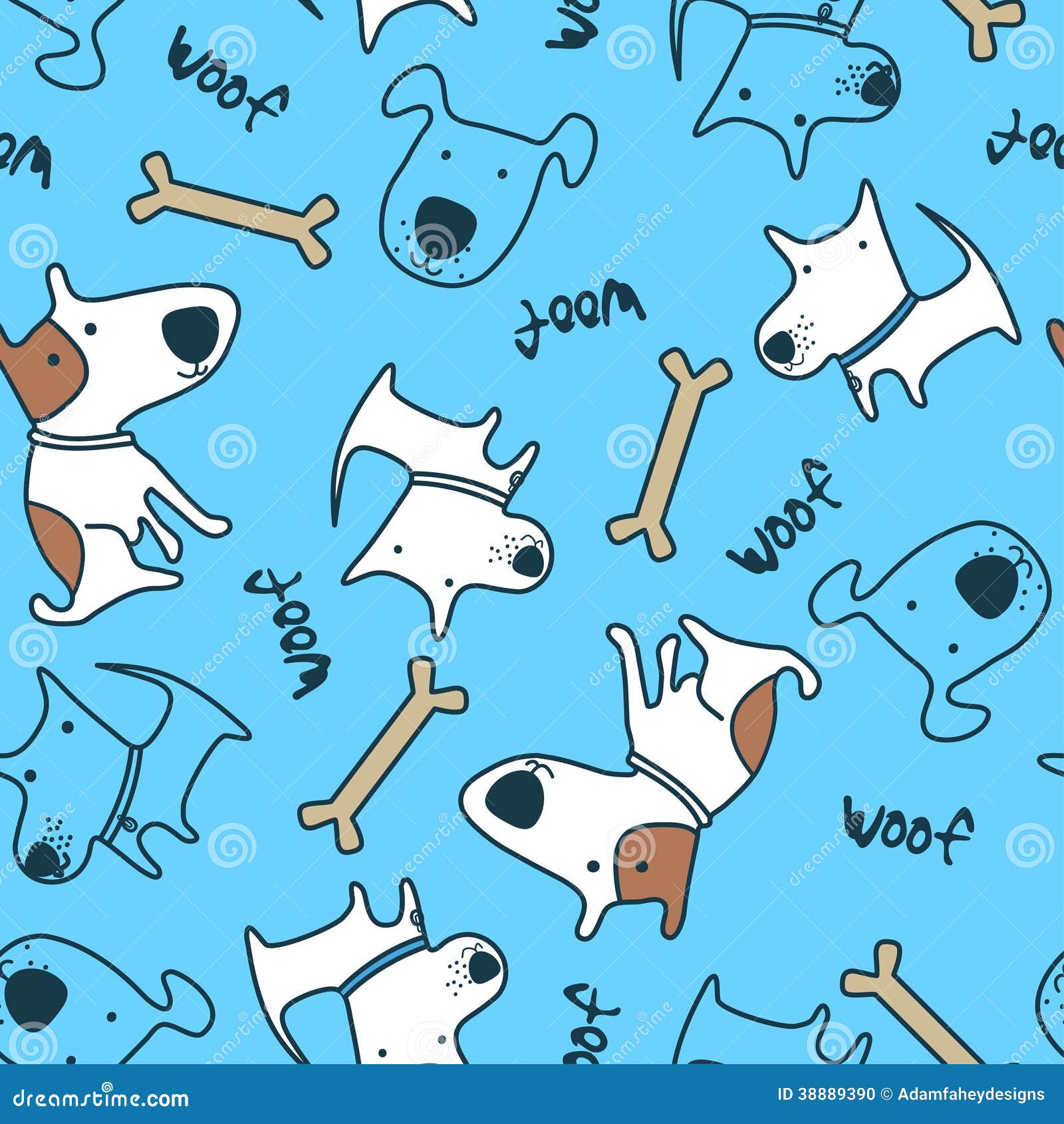 Ouaf ouaf chiot. illustration de vecteur. Illustration du répétition ...