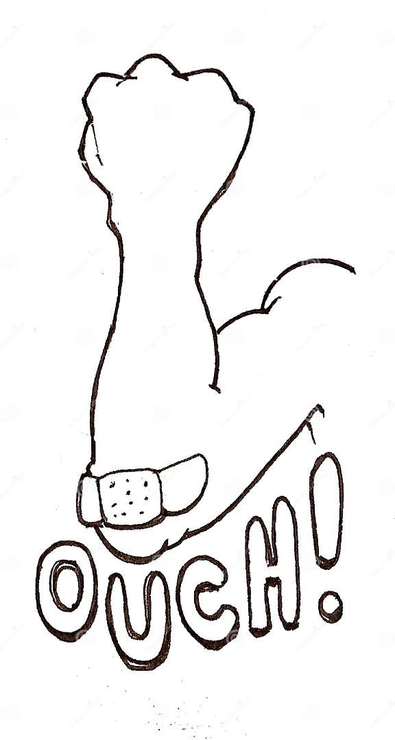 Ouch! stock illustration. Illustration of fist, exclamation - 8803646