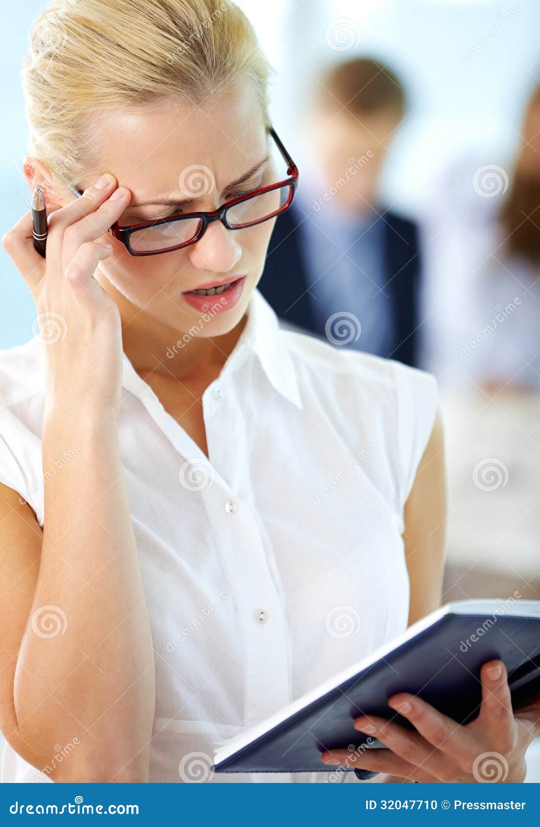 Ouch stock photo. Image of lovely, eyeglasses, entrepreneur - 32047710