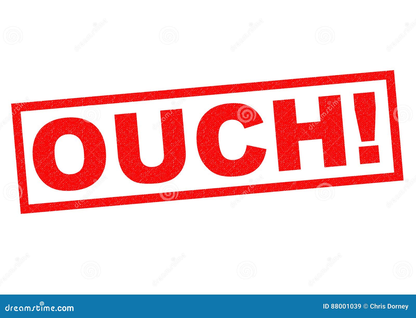 OUCH! stock image. Image of fracture, headache, aches - 88001039