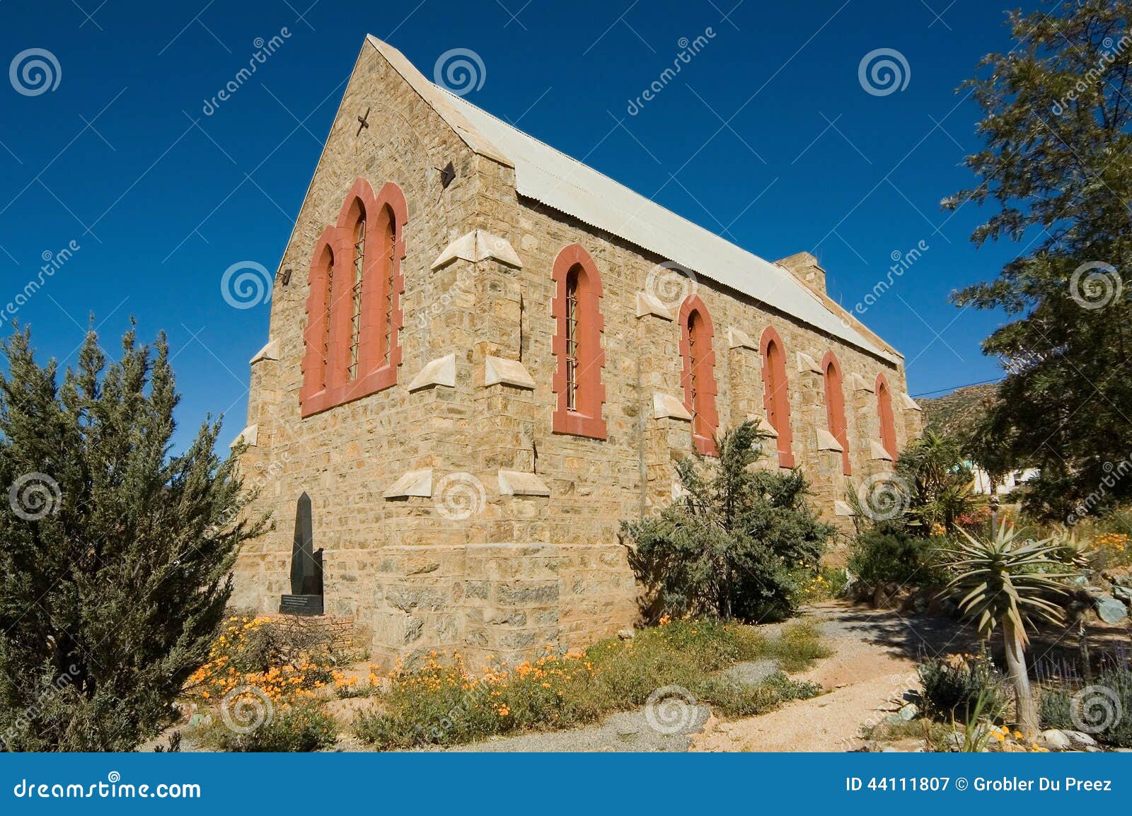 Oud Al Heiligen Anglicaanse Kerk in Springbok Stock Afbeelding - Image ...