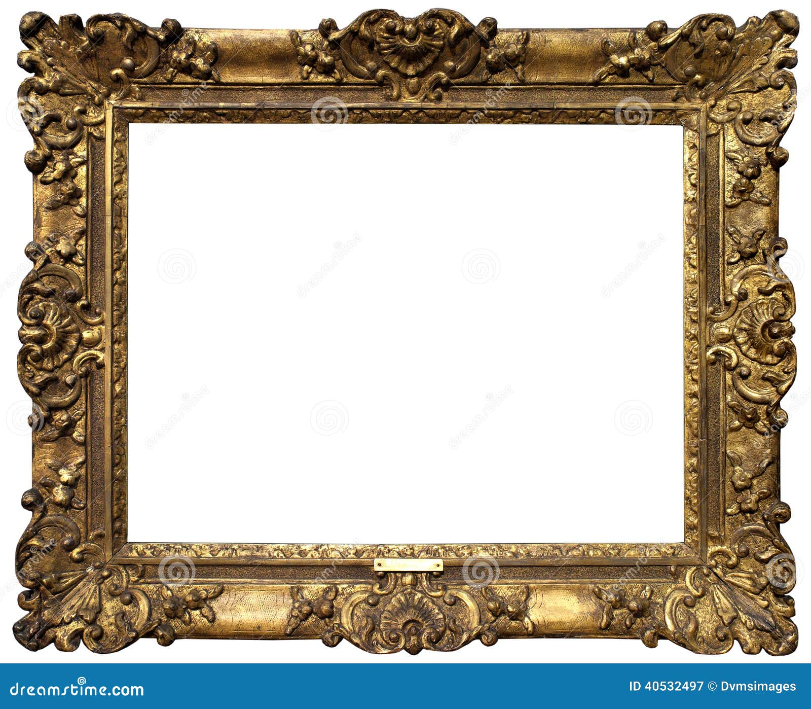 Oud Barok Gouden Kader stock afbeelding. Image of barok - 40532497