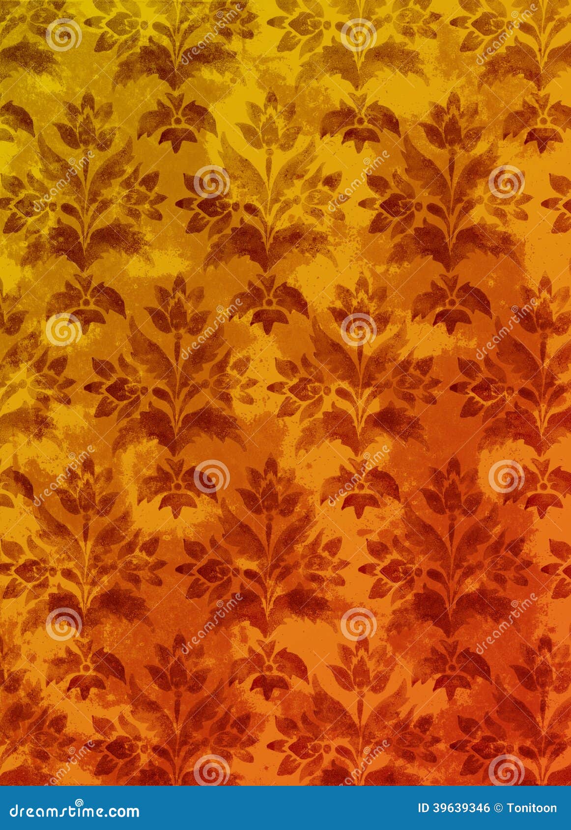 Oud behang als achtergrond stock foto. Image of bloemen - 39639346