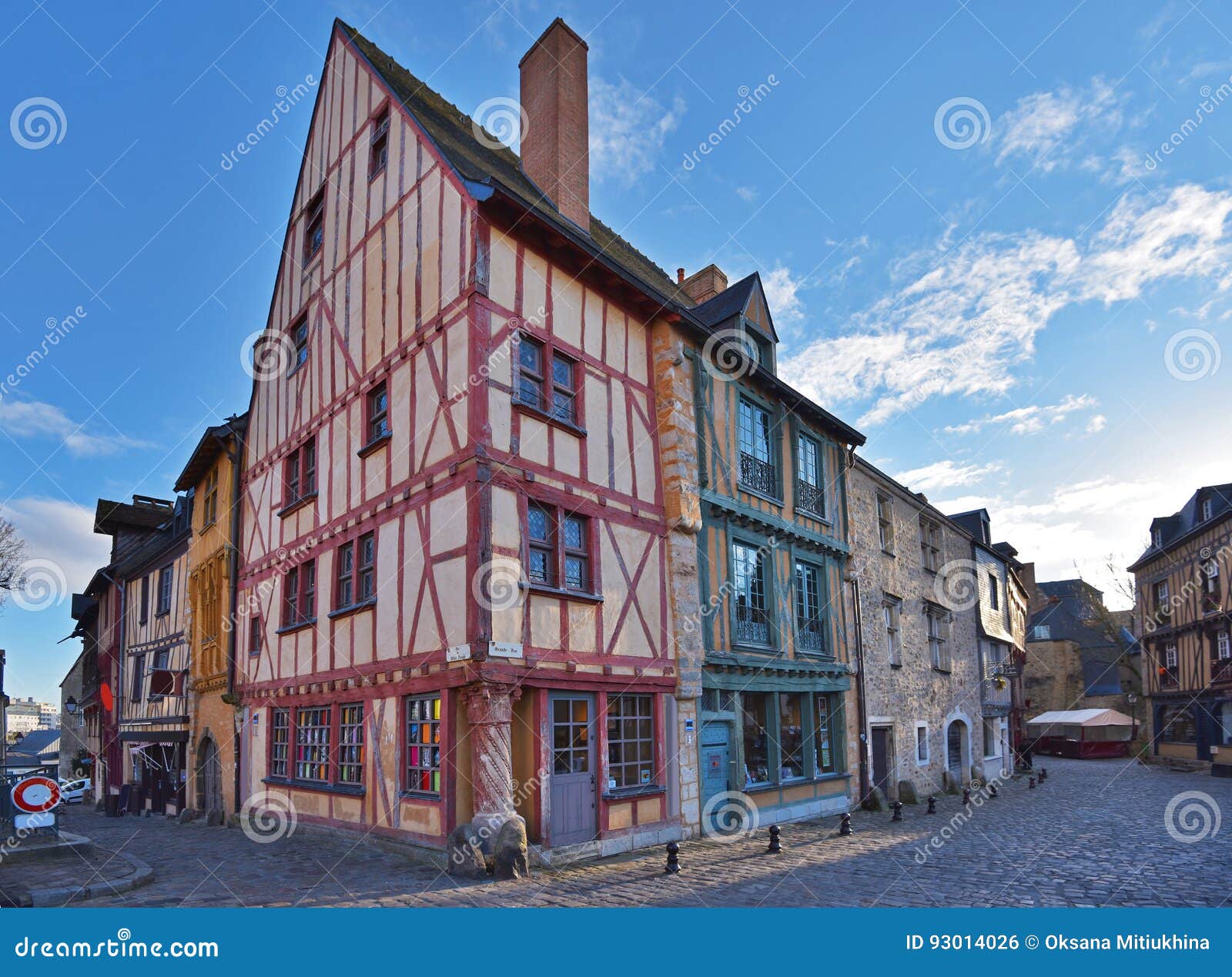 Oud Deel Van De Franse Stad Le Mans Stock Foto - Image of cultuur ...