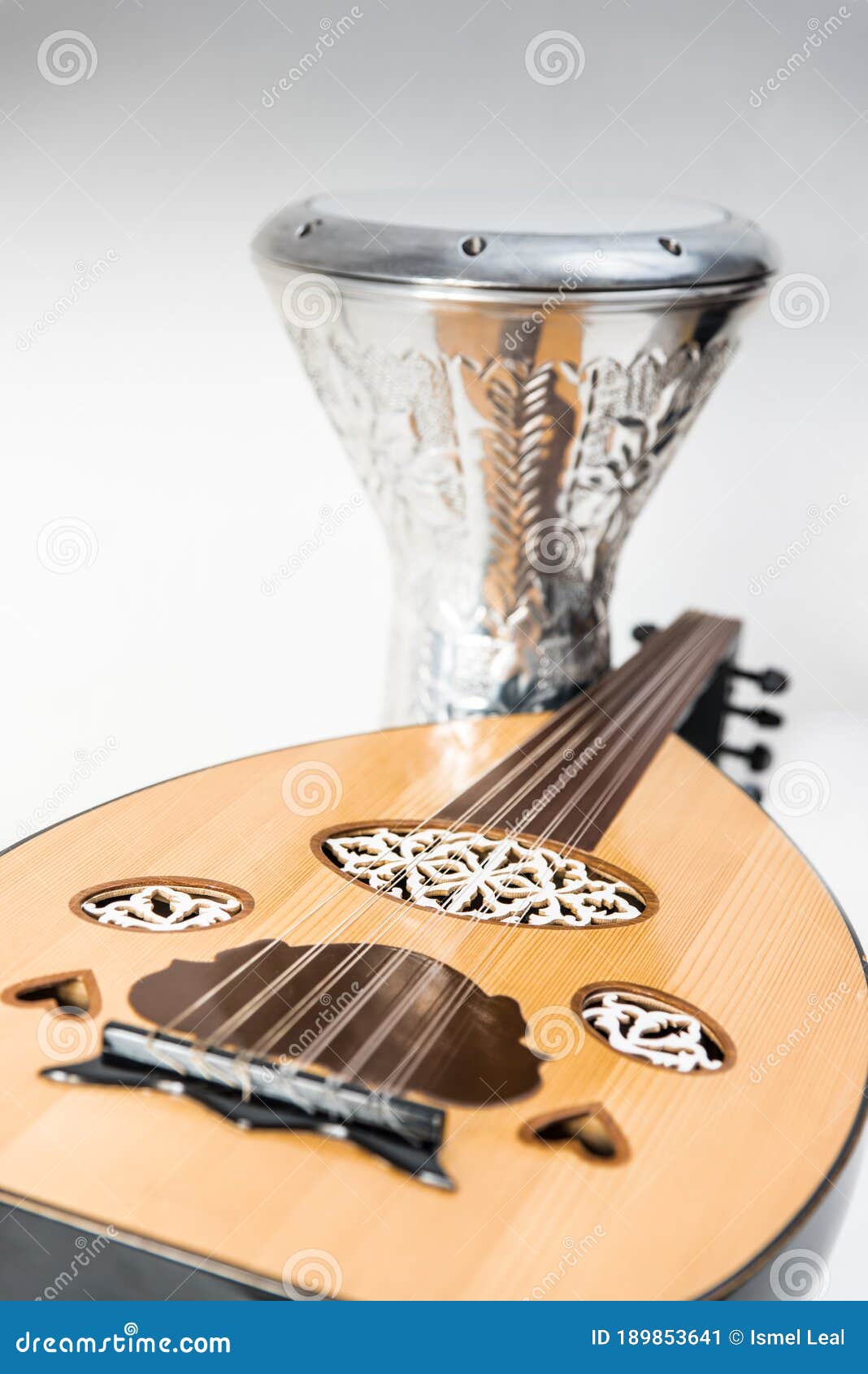 Oud and Derbake or Darbouka Stock Image - Image of musician, music ...
