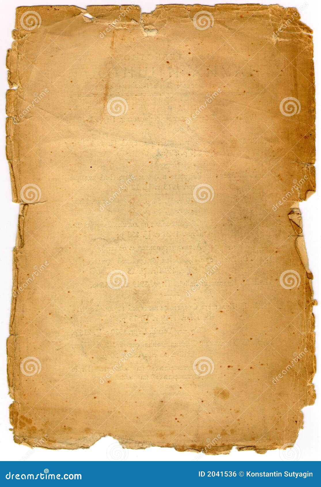 Oud document stock foto. Image of grunge, patroon, geïsoleerd - 2041536