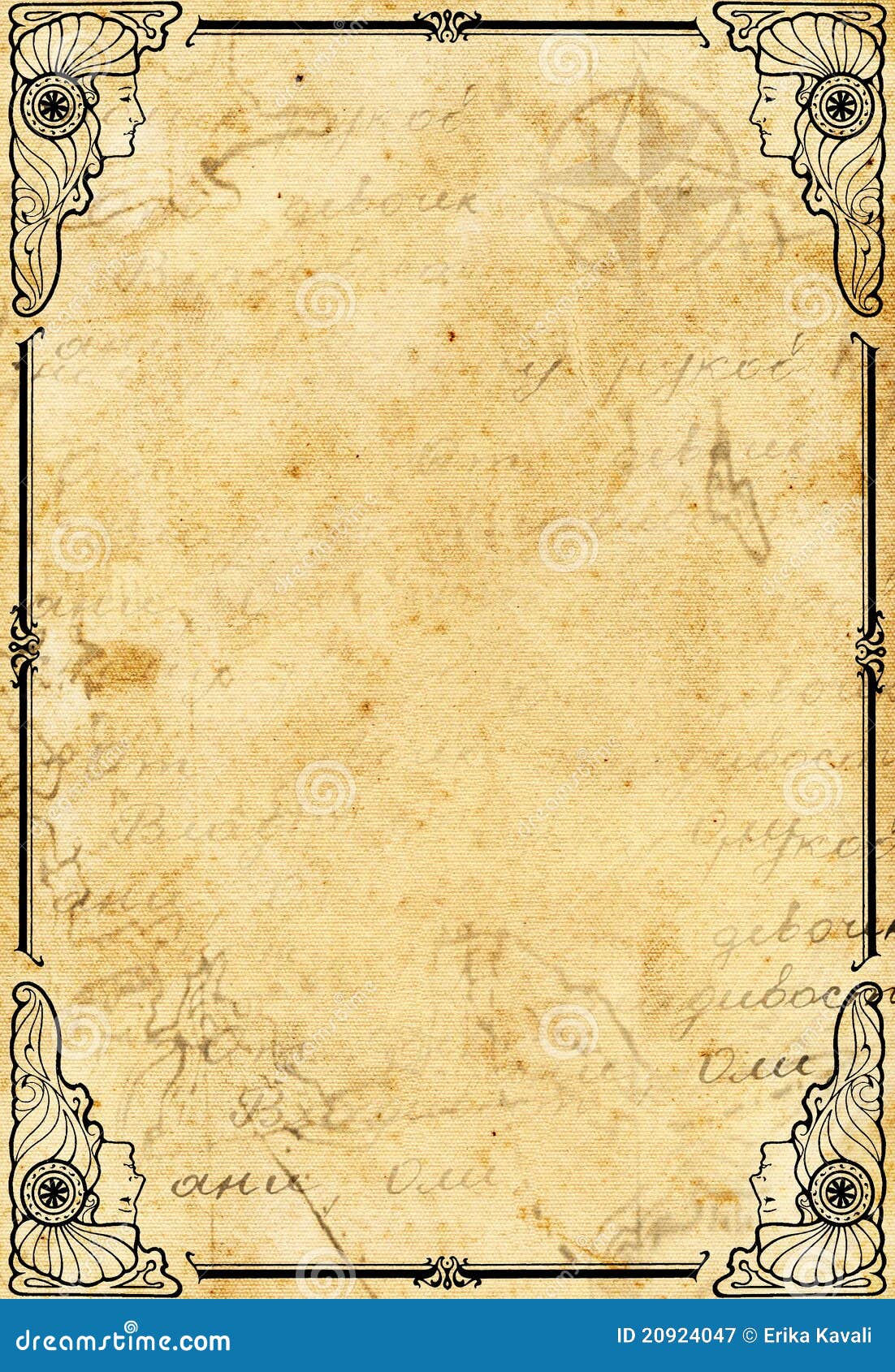 Oud document stock illustratie. Illustration of blad - 20924047