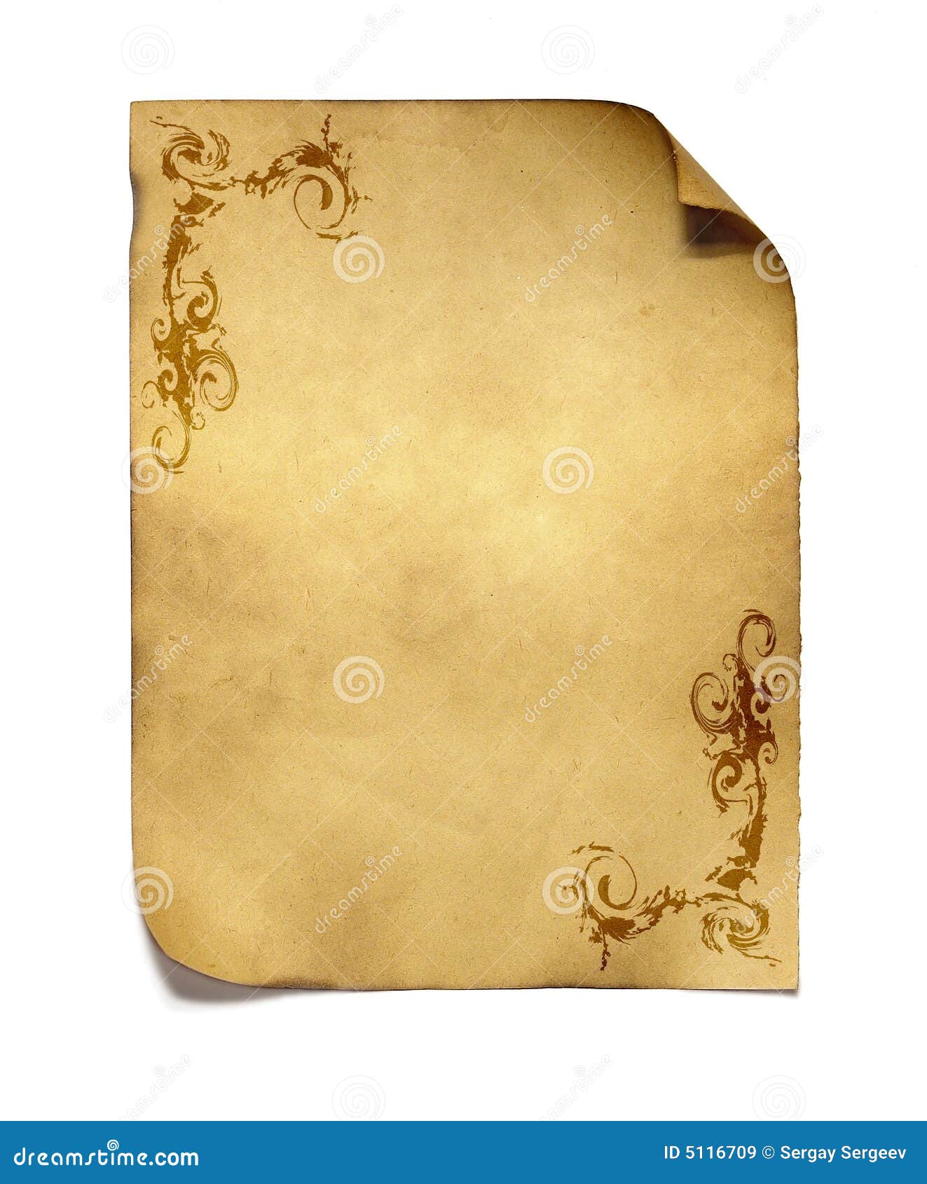 Oud document 3 stock afbeelding. Afbeelding bestaande uit vuil - 5116709