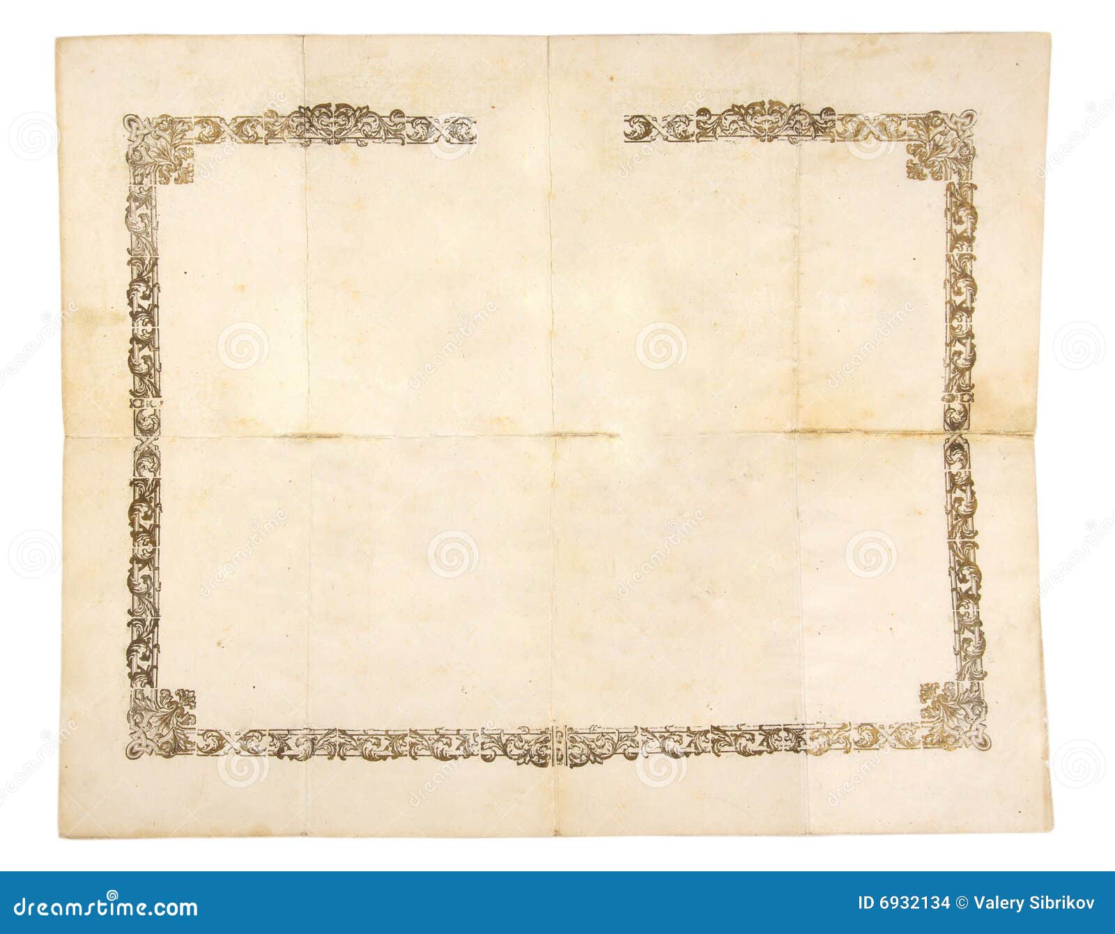 Oud document stock foto. Image of leeftijd, bederf, pagina - 6932134