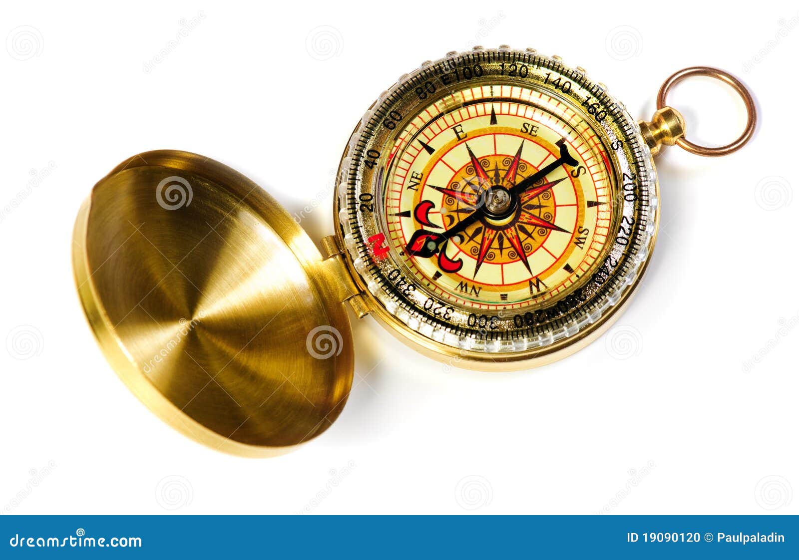 Oud Fshioned Magnetisch Kompas Stock Foto - Image of noord, kompas ...