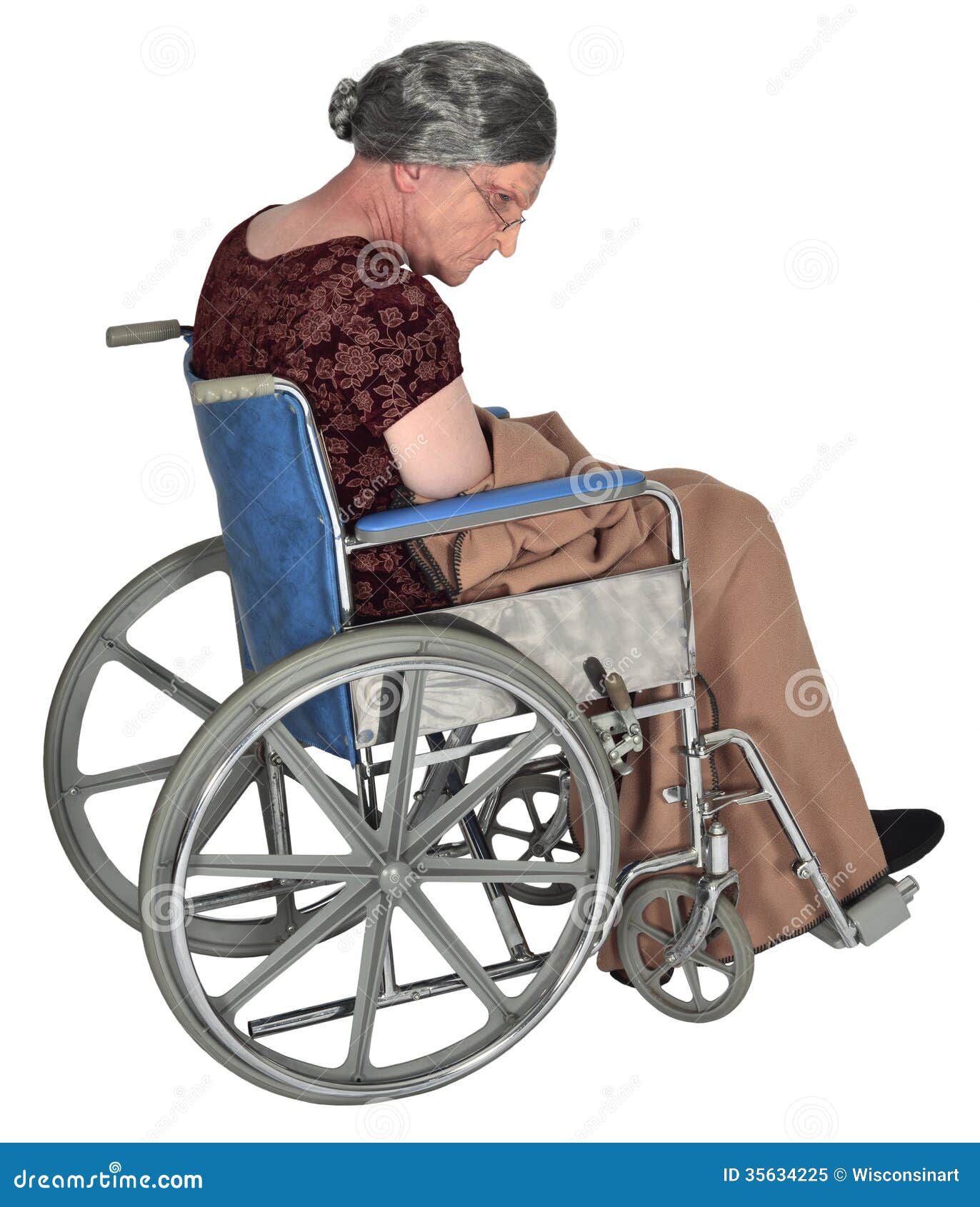 Oud Geïsoleerd Bejaarde in Rolstoel Stock Afbeelding - Image of eenzaam ...