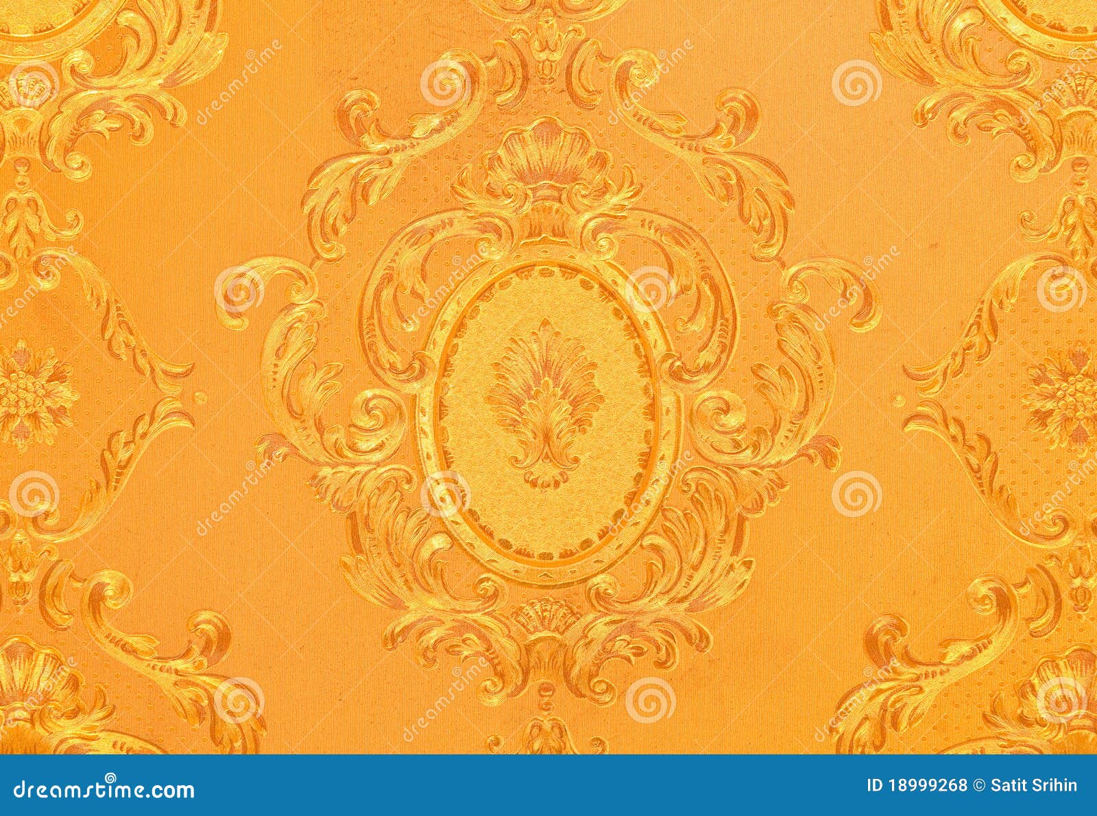 Oud gouden behang stock foto. Image of vezel, inheems - 18999268