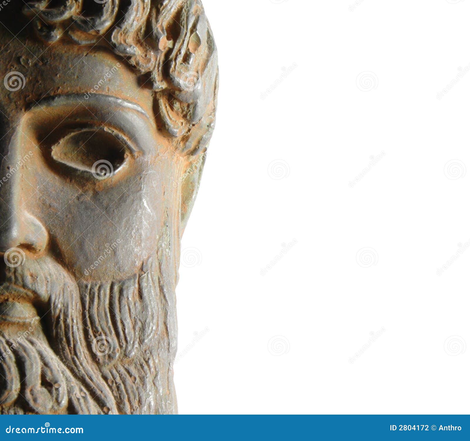 Oud Grieks godsstandbeeld stock foto. Image of vuil, grieks - 2804172