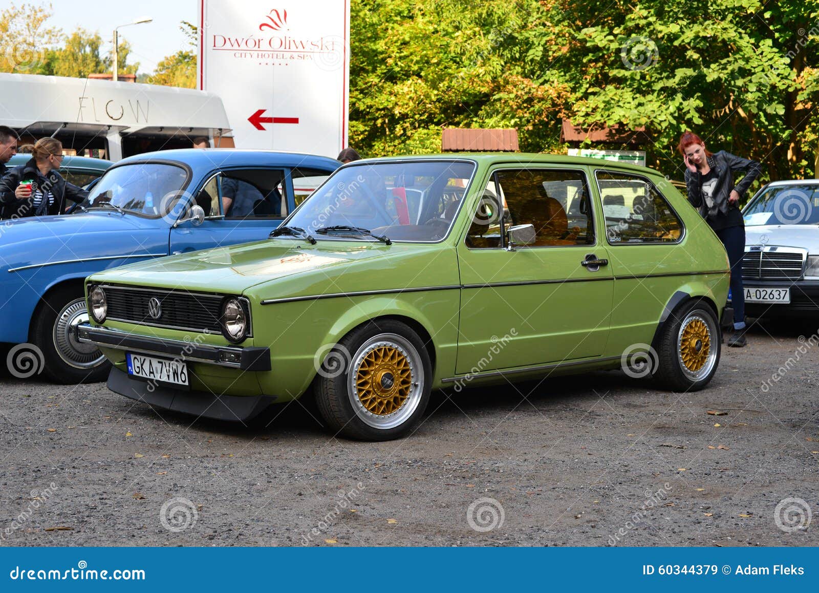 Oud Groen Volkswagen Golf 1 Redactionele Stock Afbeelding - Image of ...