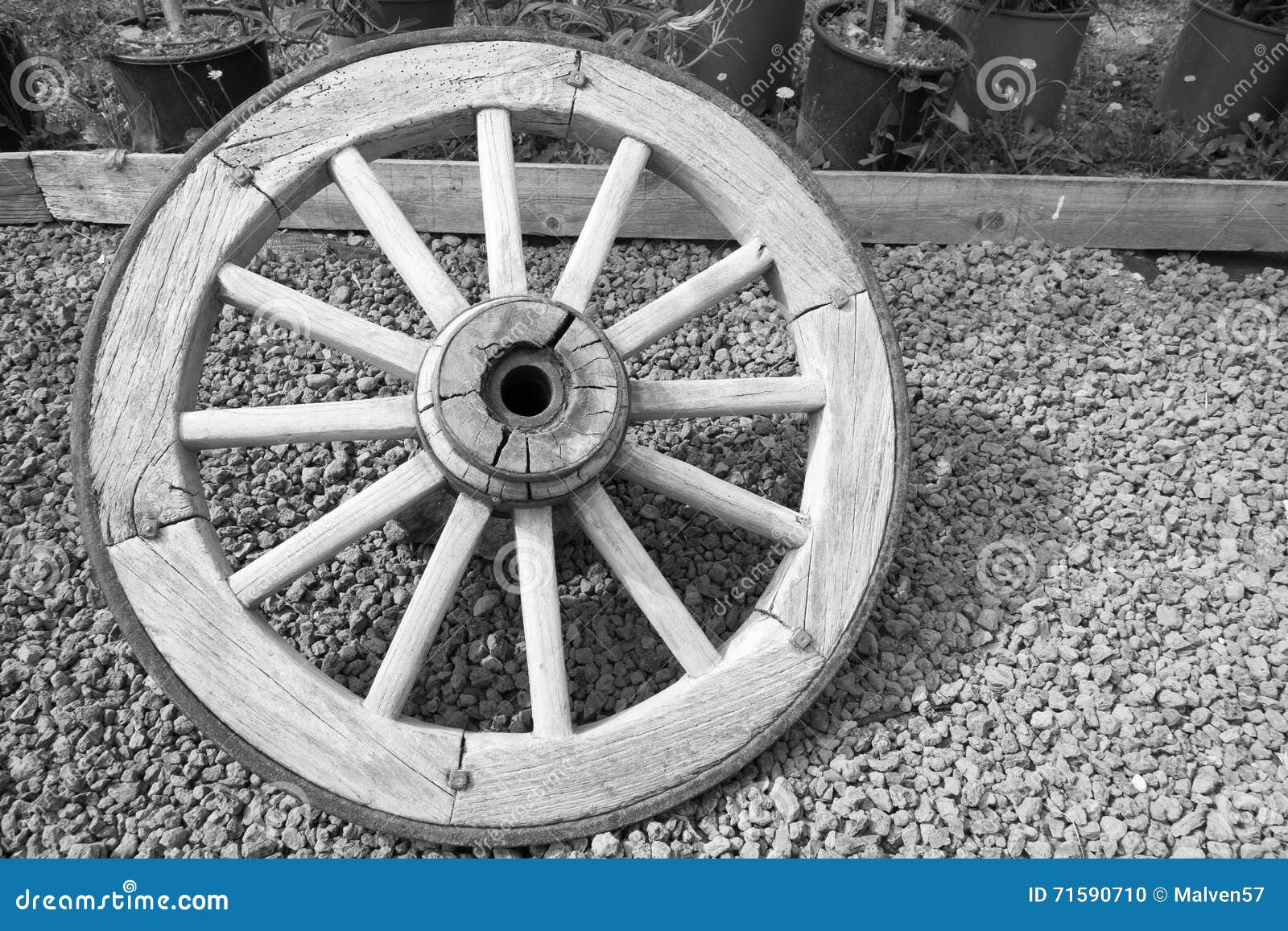 Oud Groot Houten Wiel Voor De Kar Stock Foto - Image of ruimte, rand ...