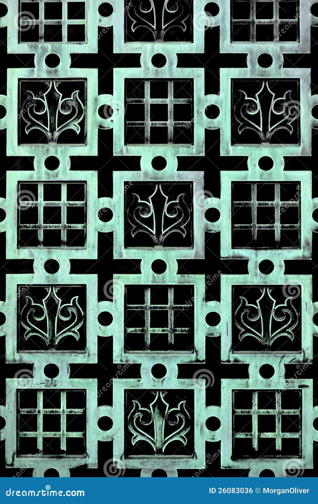 Oud Koper - Franse Fleur DE Lis Pattern Stock Foto - Image of herhaling ...