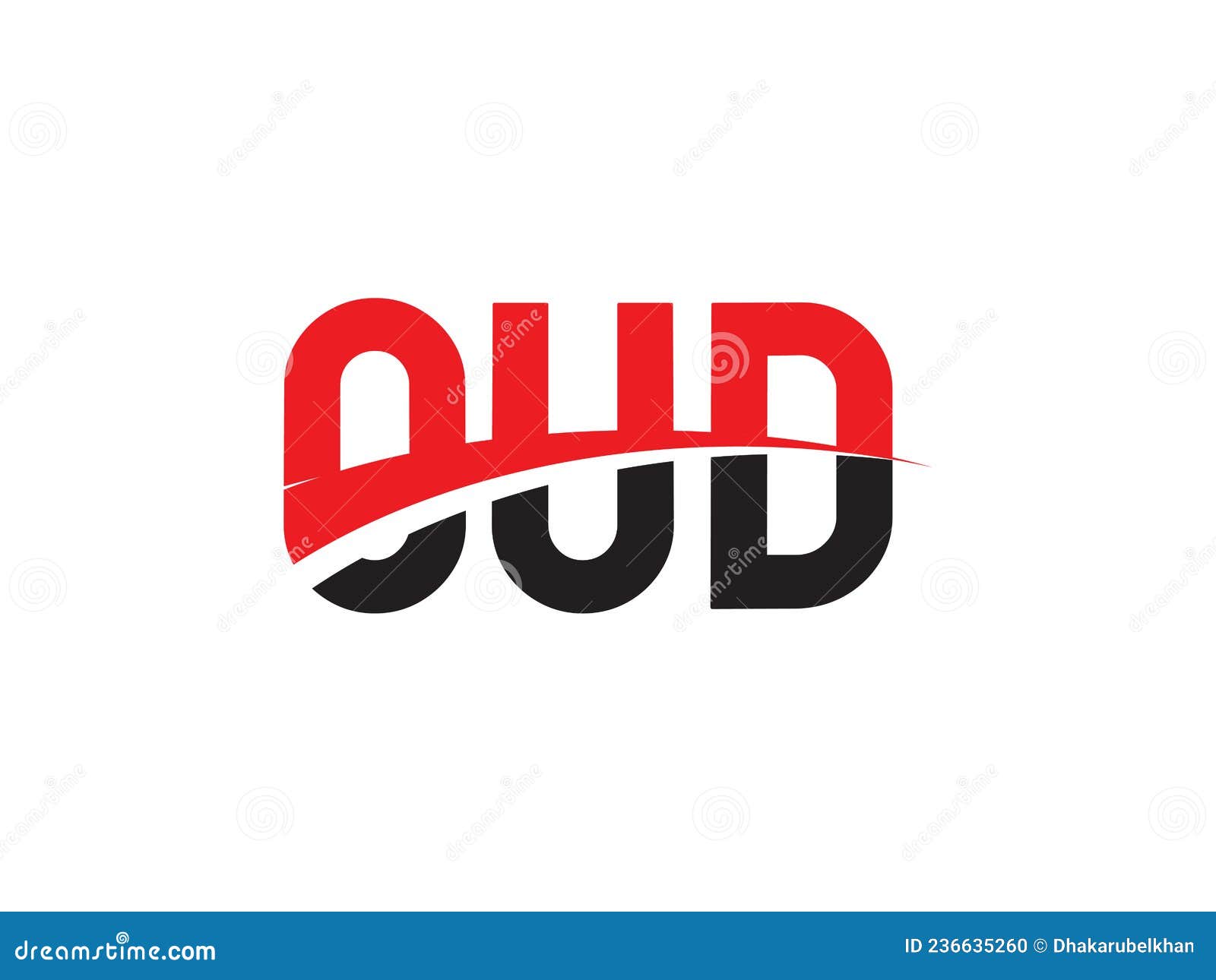 OUD Letter Initial Logo Design Vector Illustration Stock Vector ...