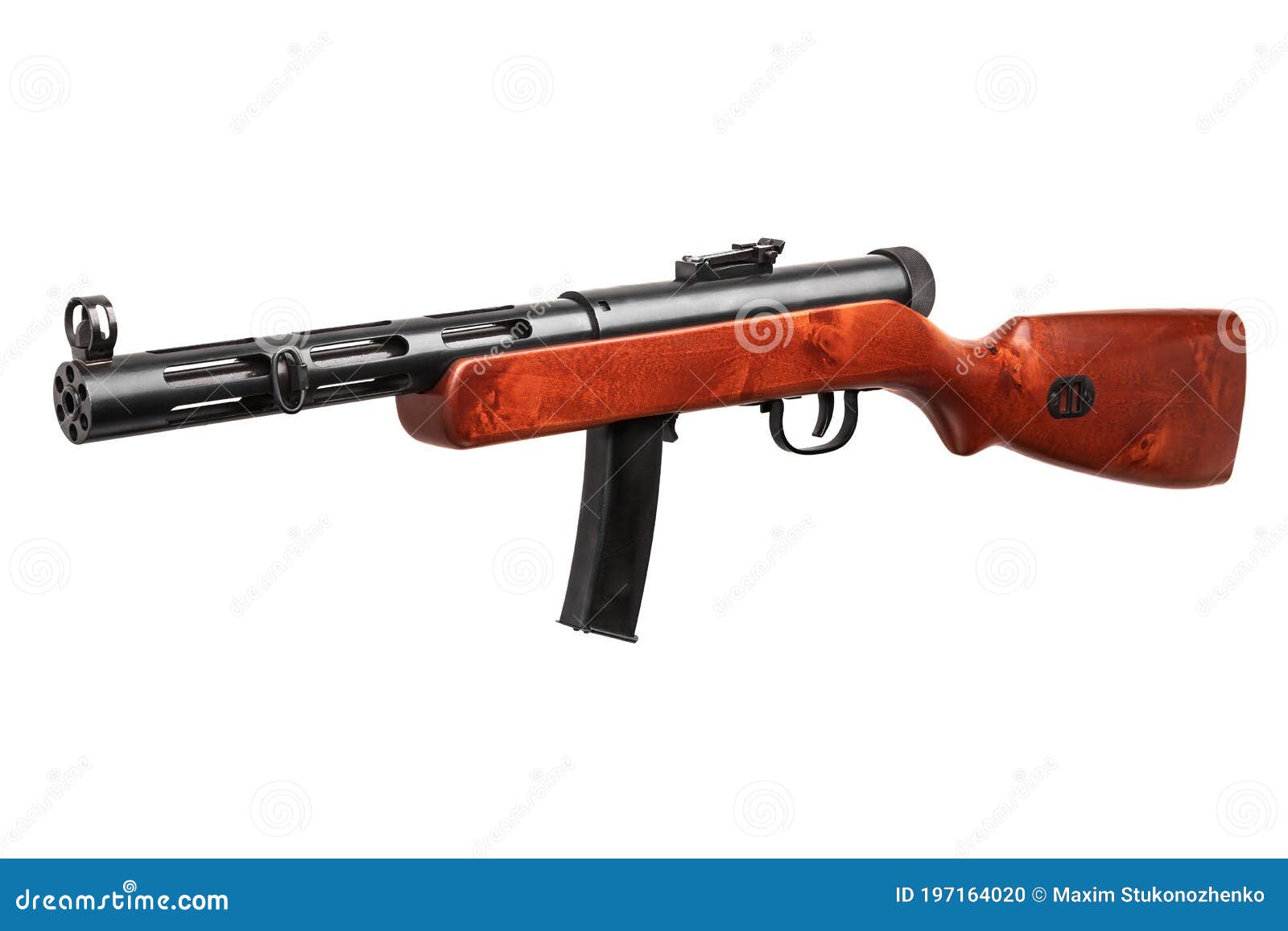 Oud Machinegeweer Geïsoleerd Op Wit Stock Foto - Image of gevaar, zwart ...