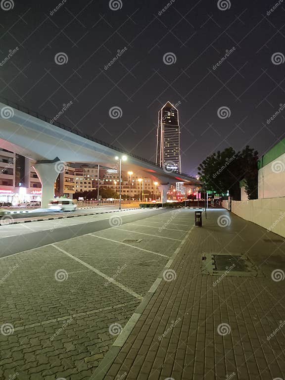 Oud metha in dubai UAE stock photo. Image of lane, road - 253575376