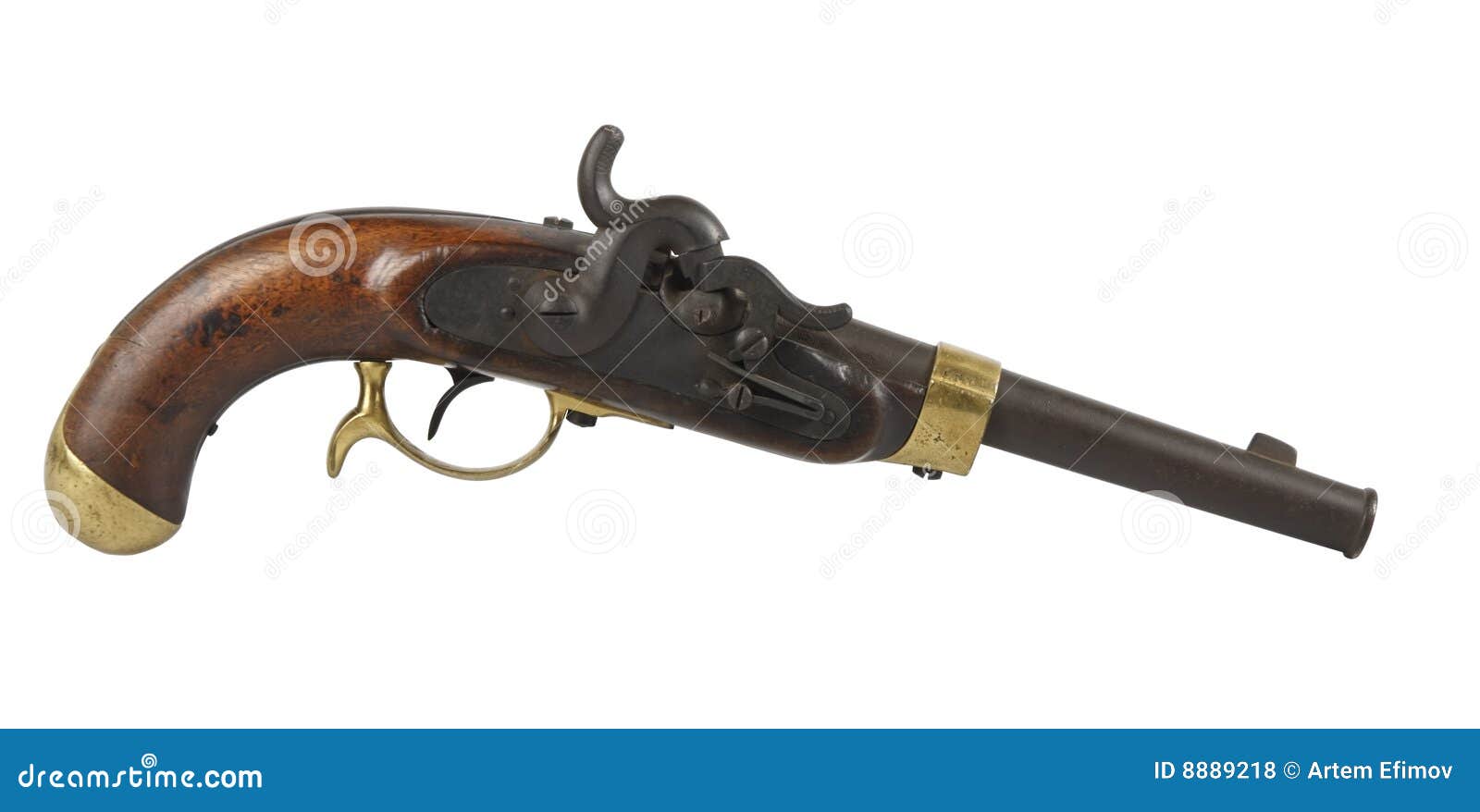 Oud pistool stock foto. Image of wapen, pistool, klassiek - 8889218