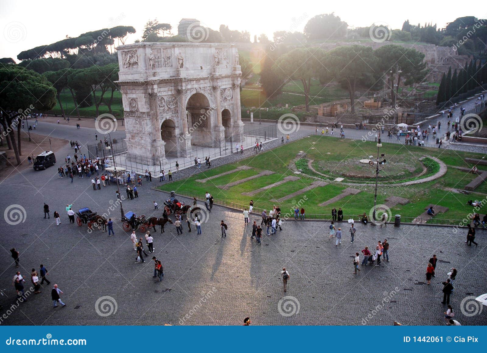 Oud Rome stock afbeelding. Image of waarneming, paltsgraaf - 1442061