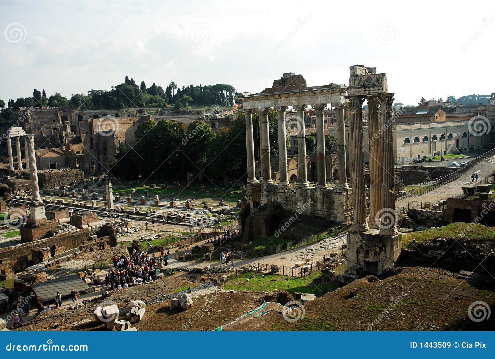 Oud Rome stock afbeelding. Image of architectuur, kolom - 1443509