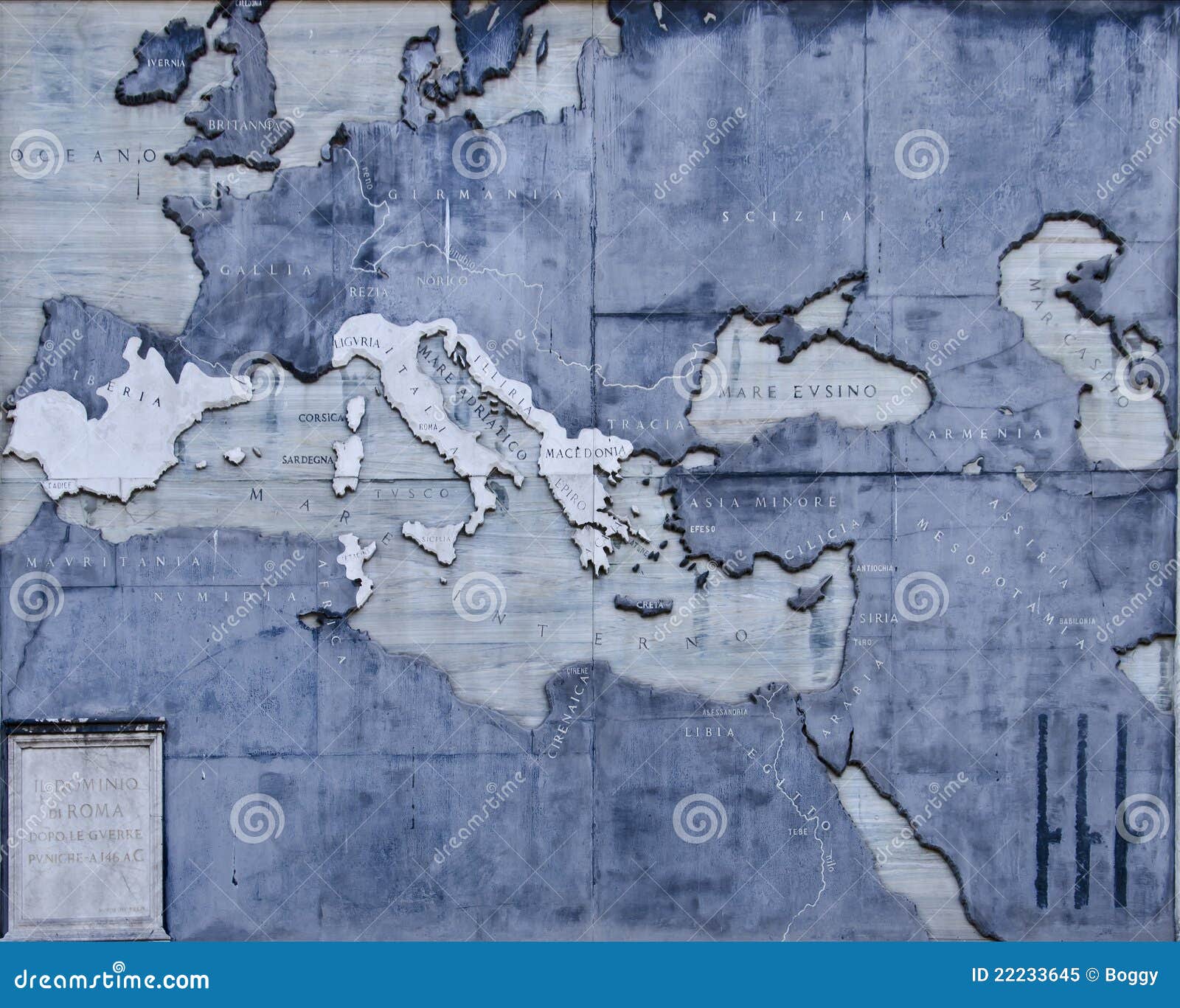 Oud Rome stock afbeelding. Image of eiland, gesneden - 22233645