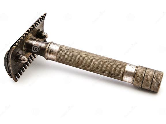 Oud scheermes stock afbeelding. Image of achtergrond - 10857435