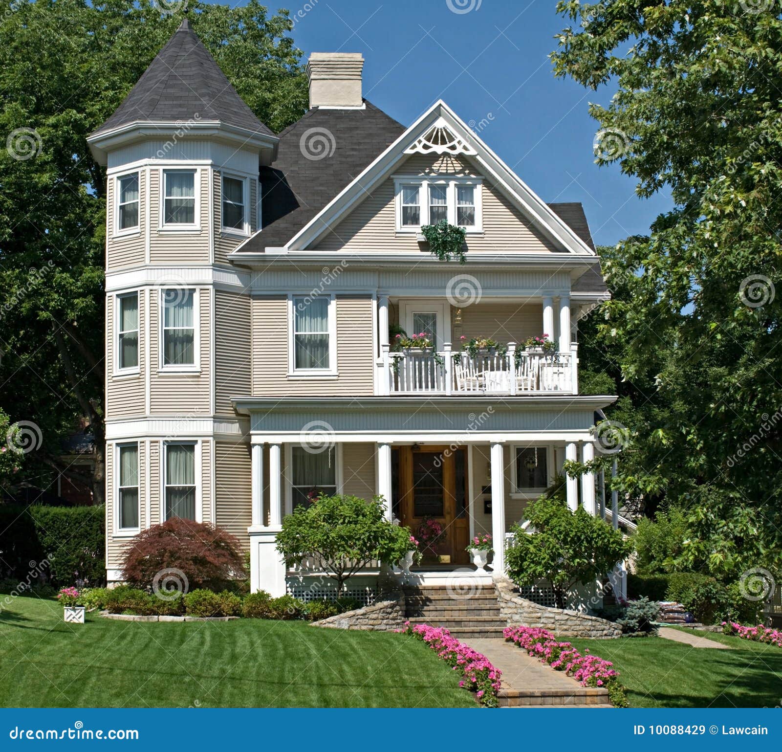 Oud Victoriaans Huis stock afbeelding. Image of architectuur - 10088429