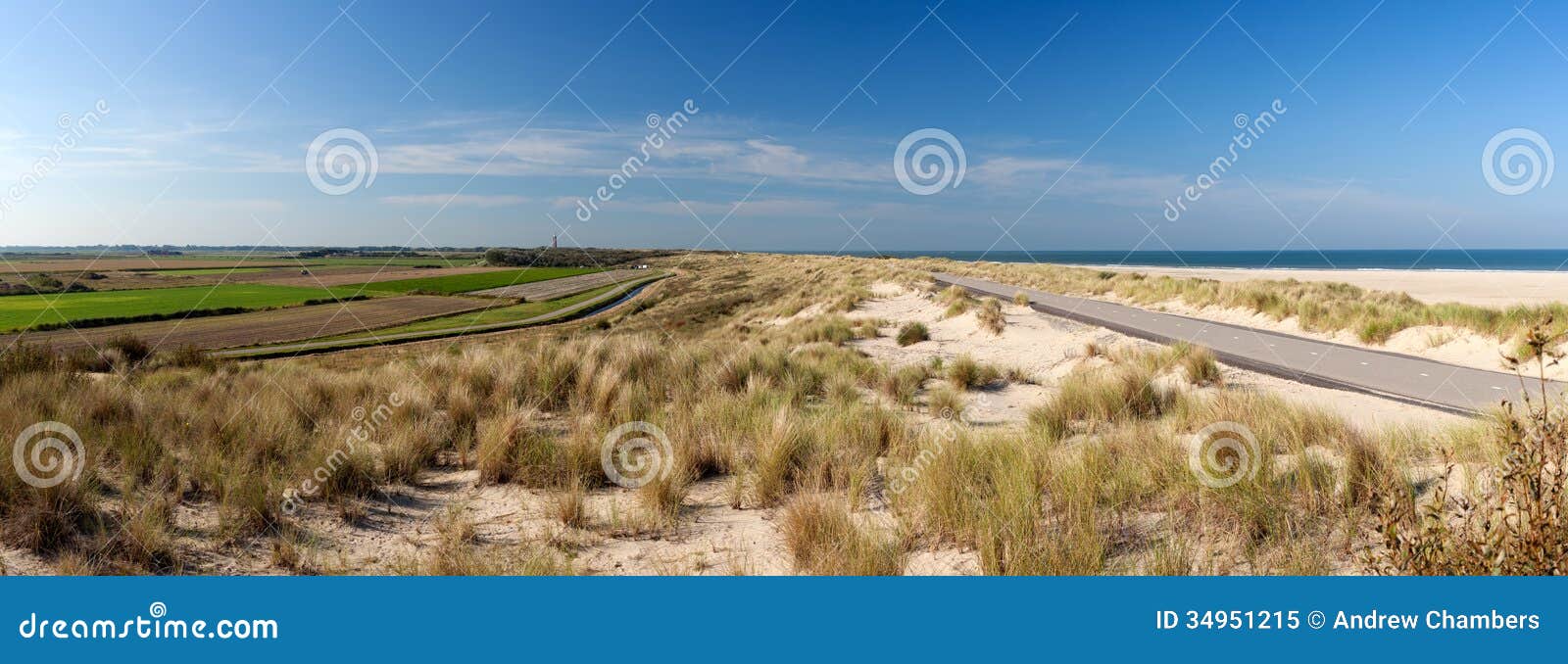 Ouddorp-Strand-Panorama stockbild. Bild von sommer, sand - 34951215