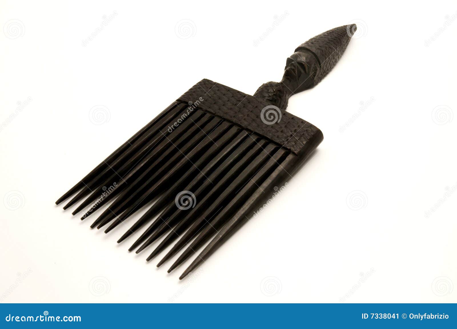 Oude Afrikaanse Gebeeldhouwde Kam Stock Afbeelding - Image of ...