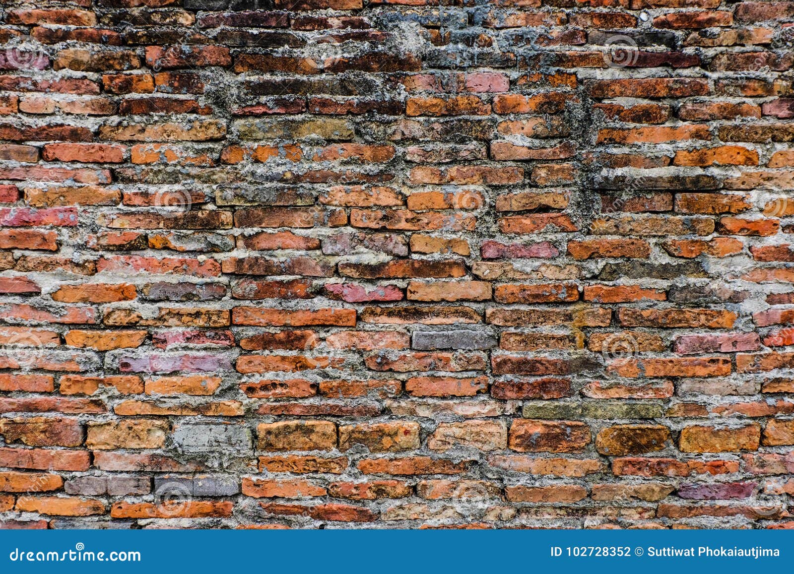 Oude Baksteen stock foto. Image of verf, wijnoogst, oppervlakte - 102728352
