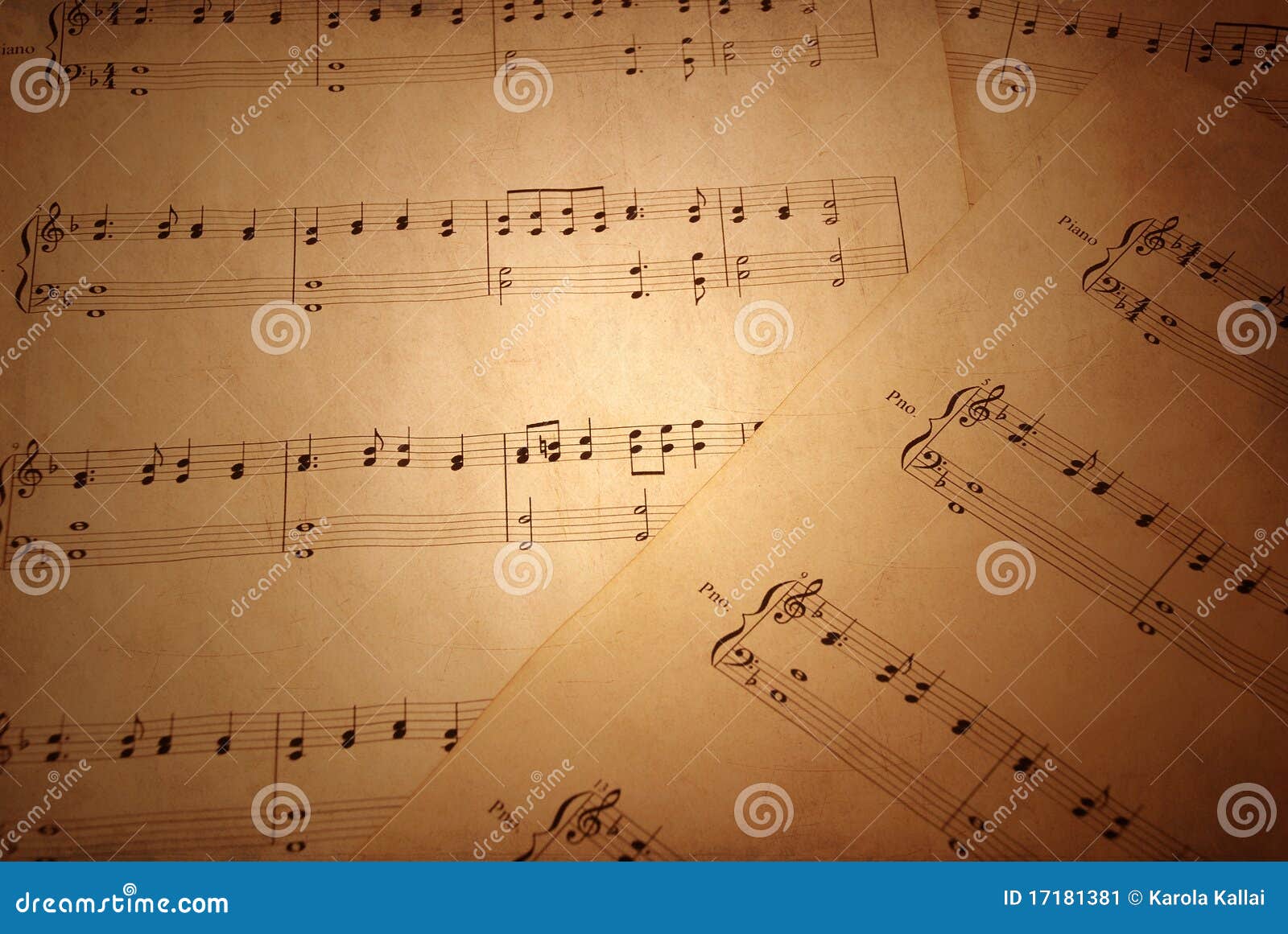 Oude bladmuziek stock afbeelding. Image of muziek, muzikaal - 17181381