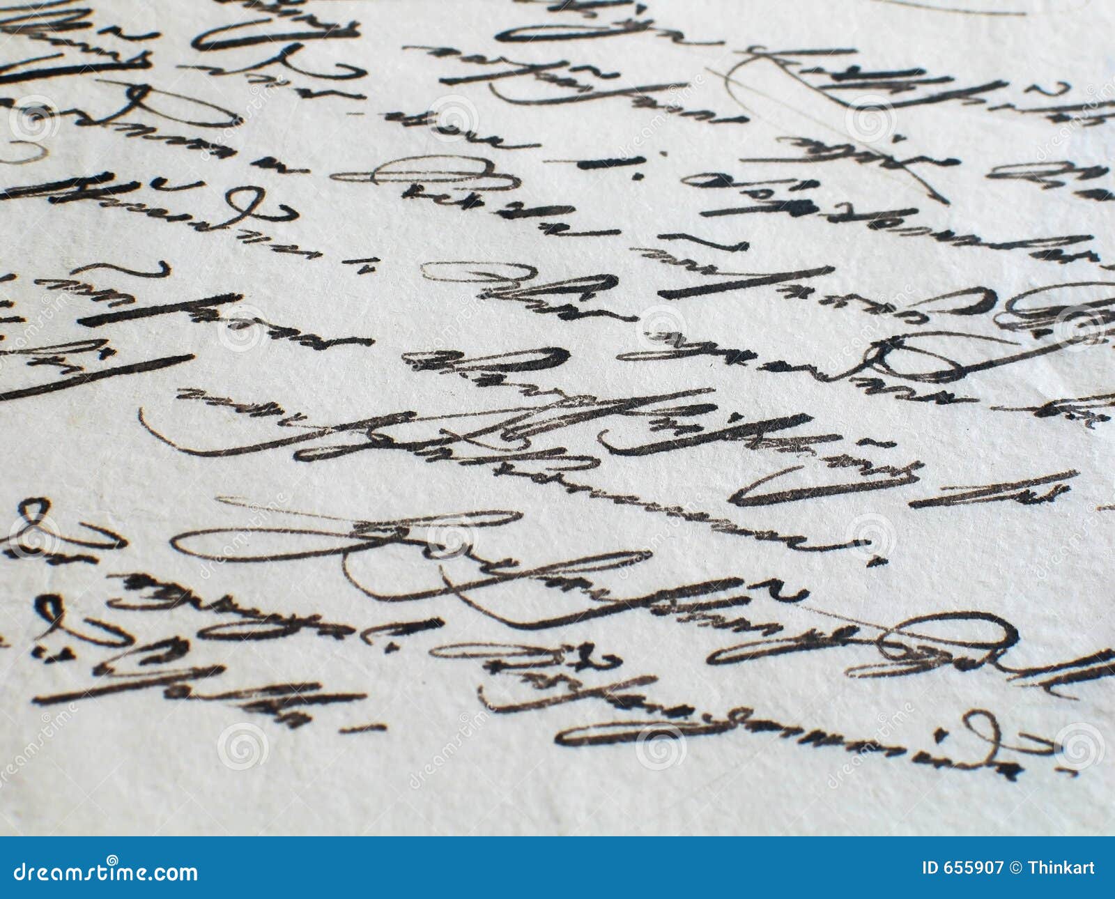 Oude Brief (oud Manuscript) Stock Afbeelding - Image of post ...