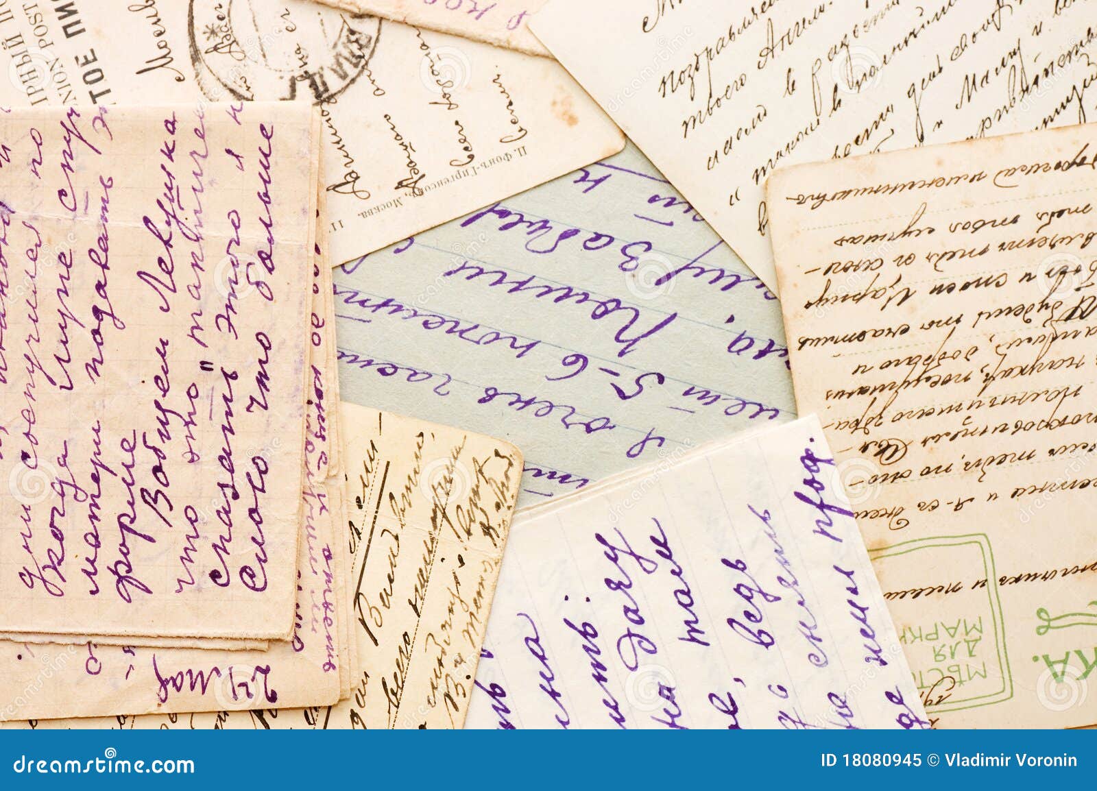 Oude Brieven Als Achtergrond Stock Afbeelding - Image of kalligrafie ...