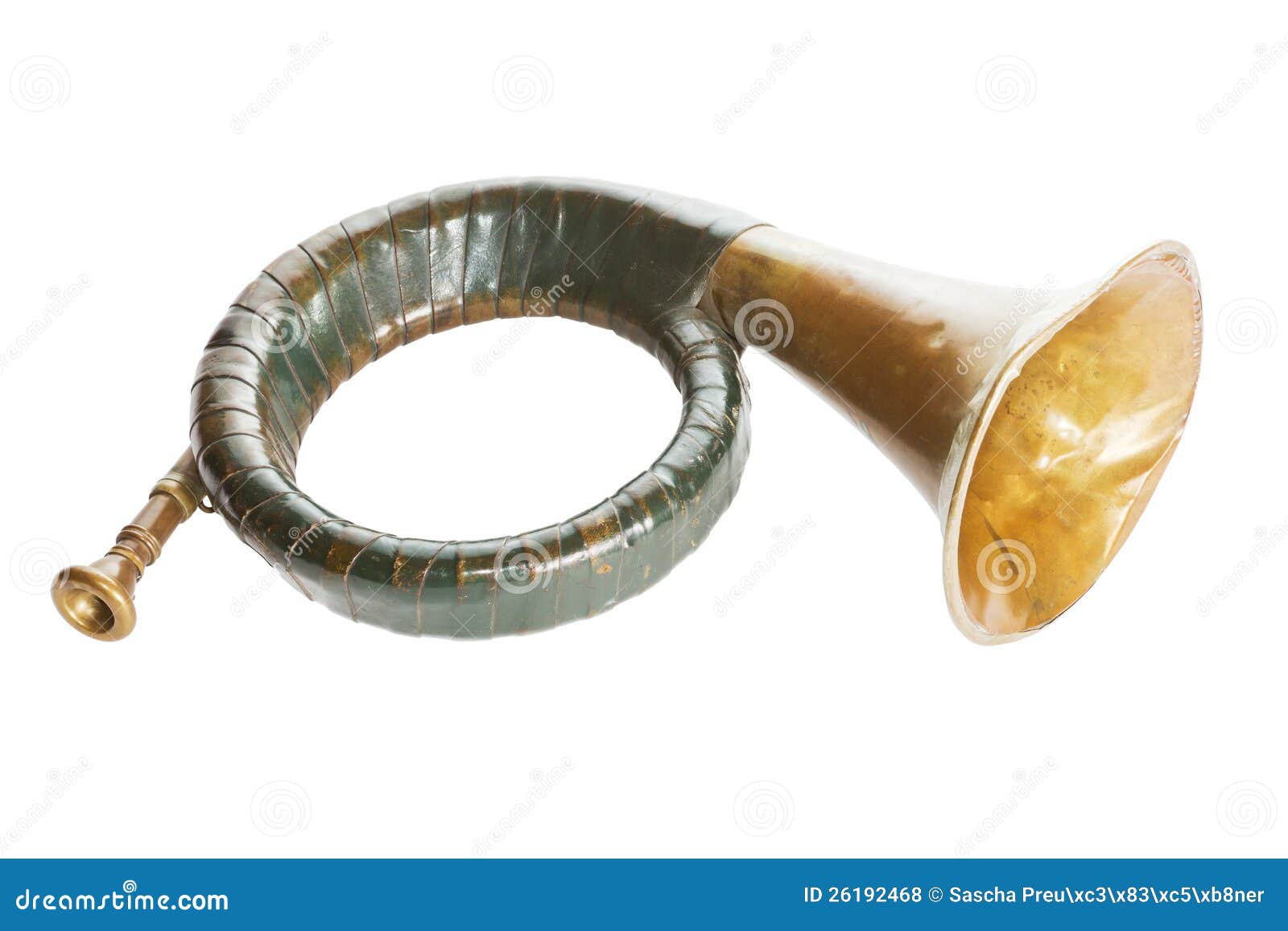 Oude bugel stock foto. Image of messing, goud, blaas - 26192468