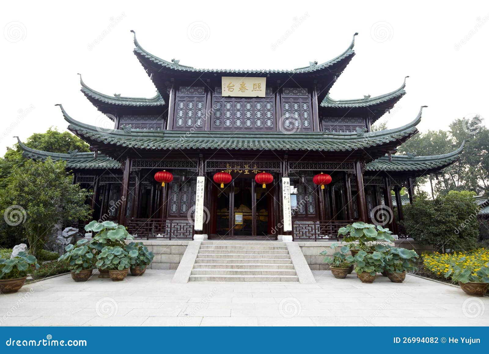 Oude Chinese gebouwen stock foto. Image of chinees, gevel - 26994082