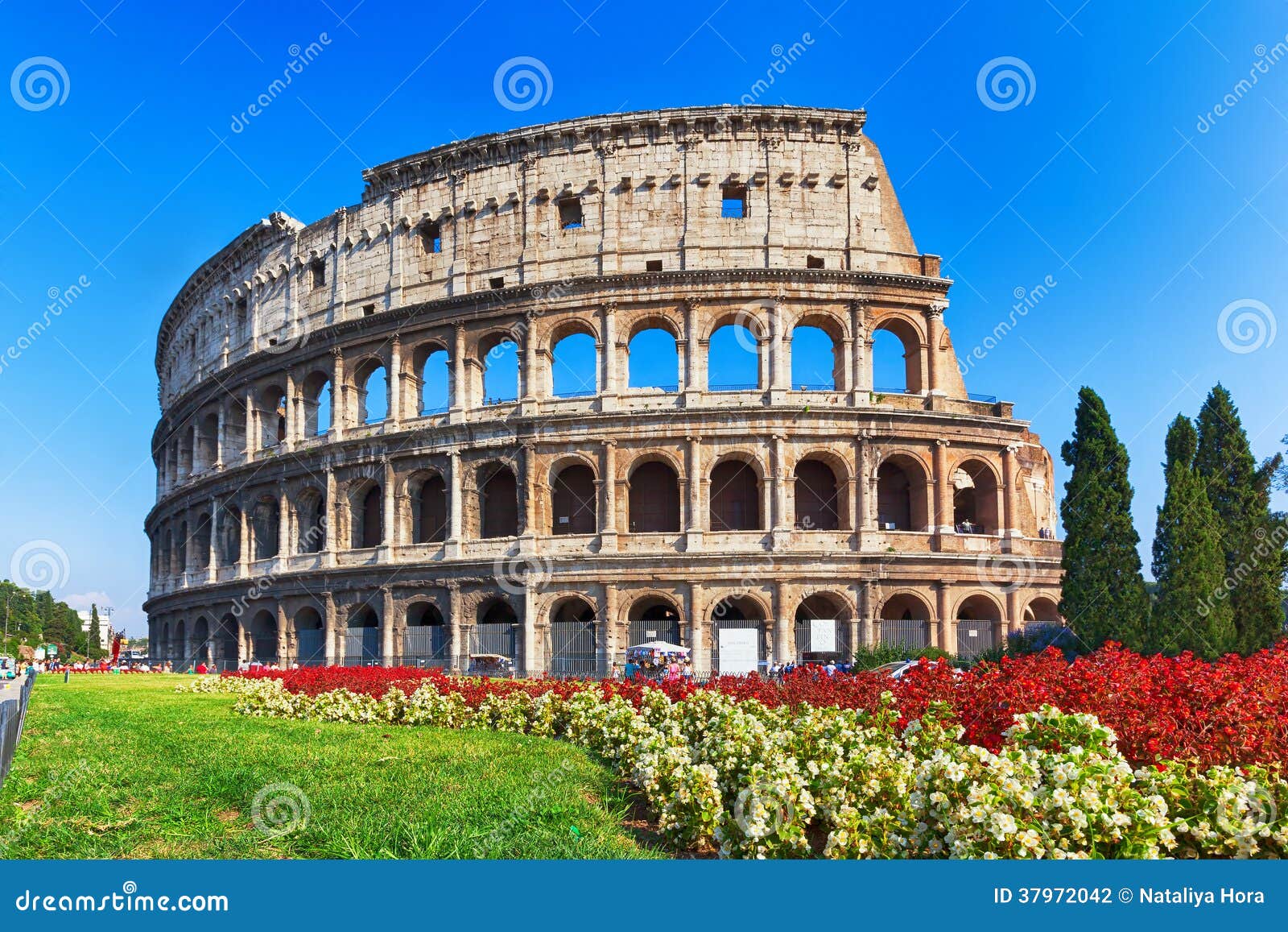 Oude Colosseum in Rome, Italië Stock Foto - Image of architectuur ...