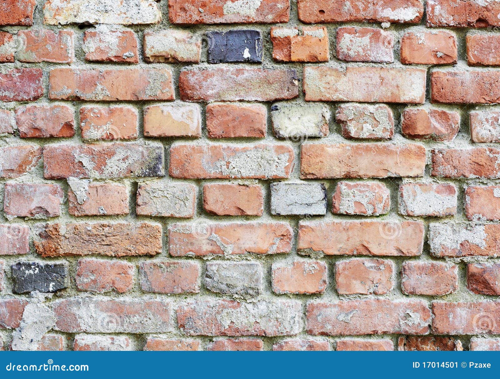 Oude Dilapidated Ruwe Bakstenen Muur Stock Afbeelding - Image of ...