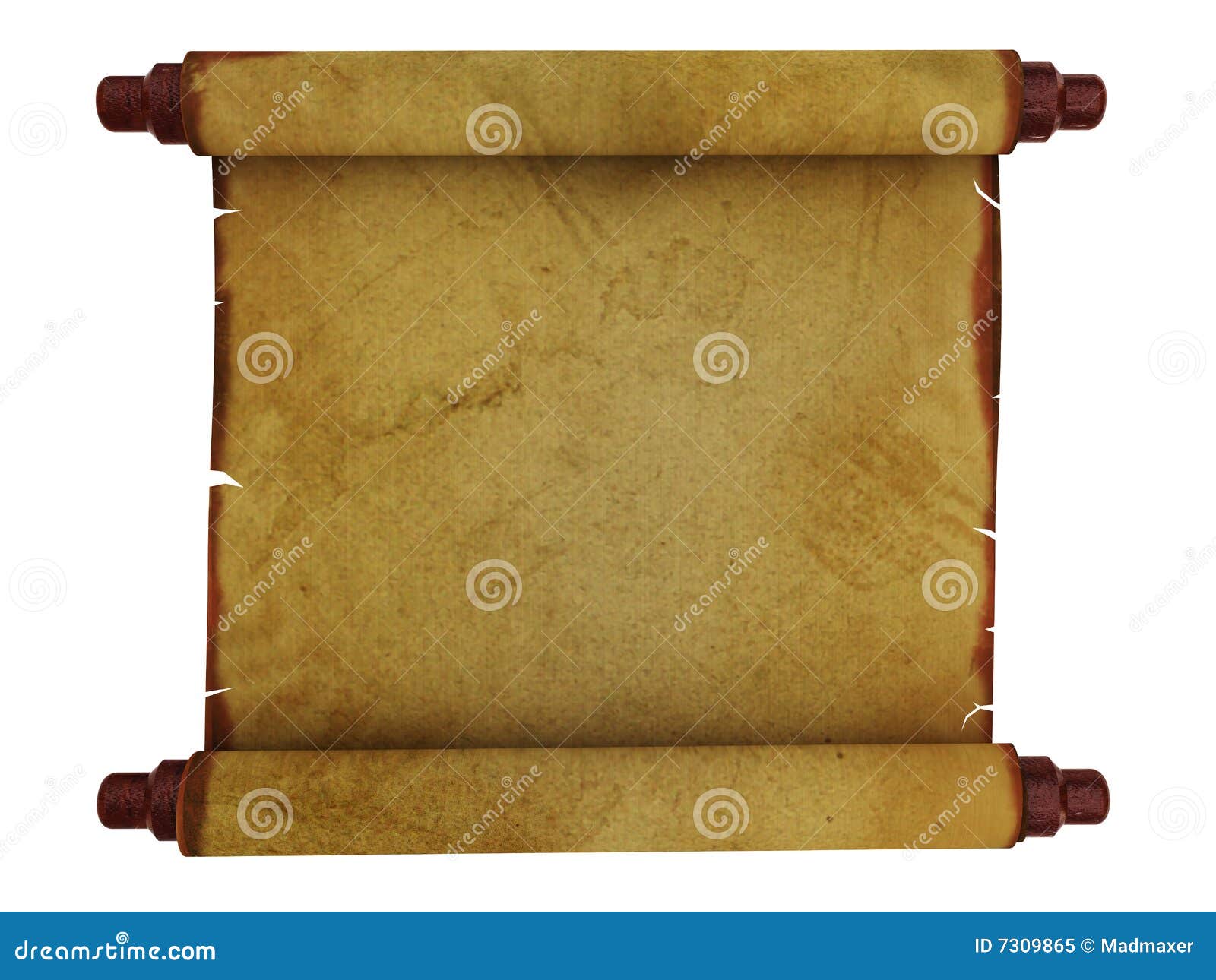 Oude document rol stock illustratie. Illustration of leeftijd - 7309865