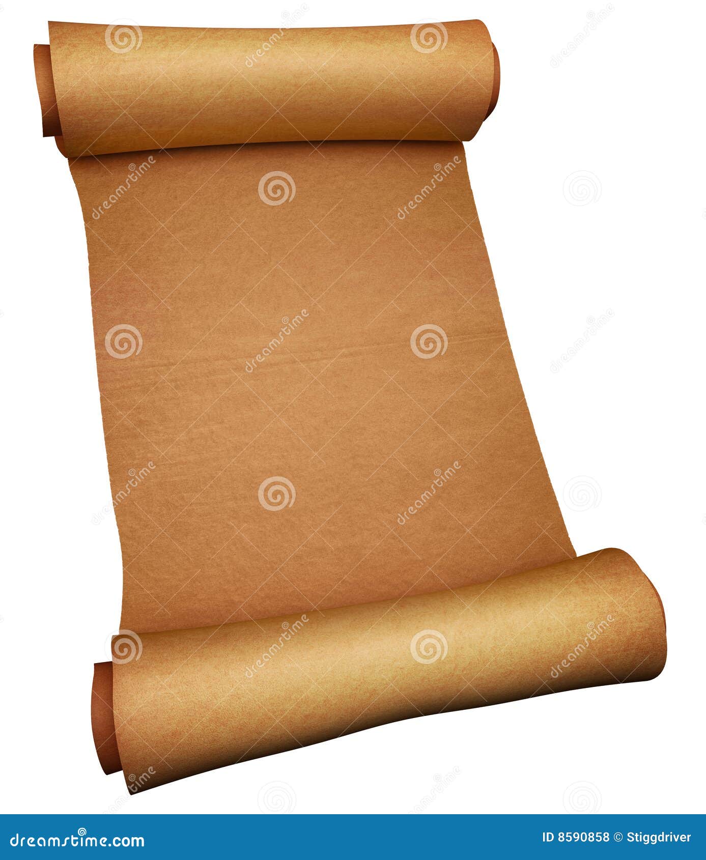 Oude document rol stock illustratie. Illustration of verf - 8590858